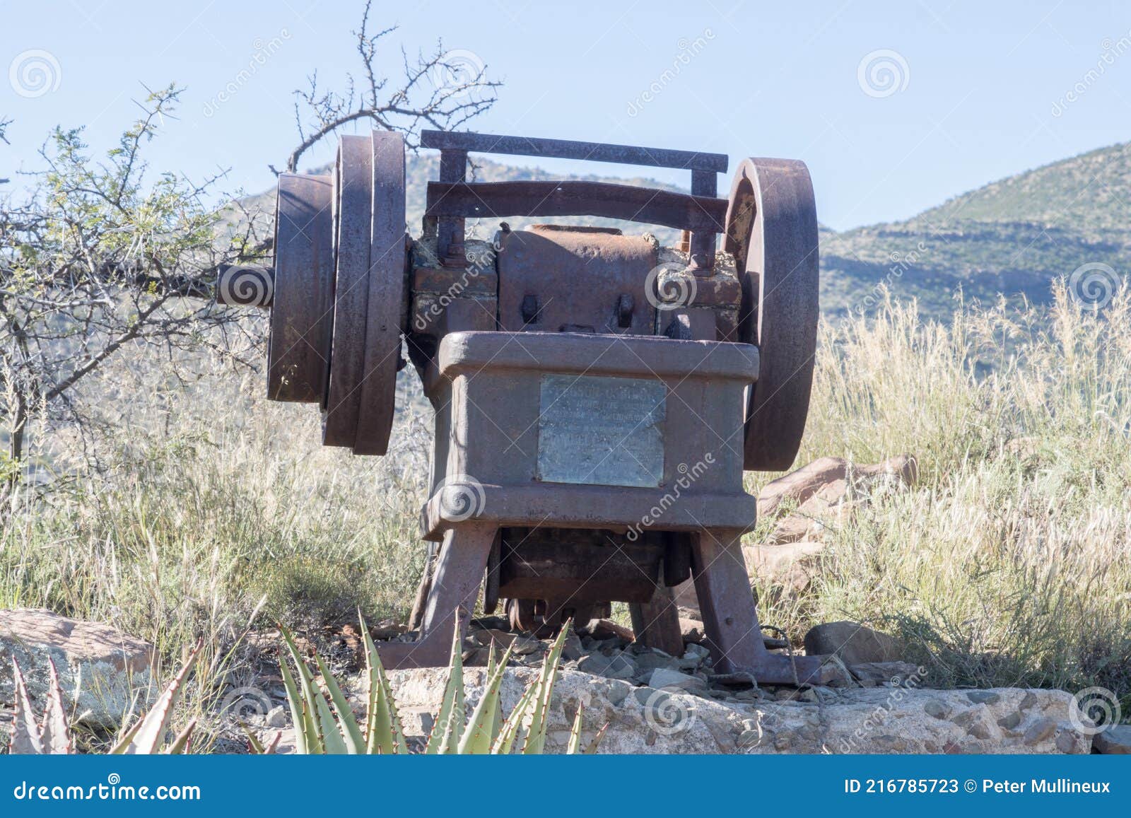 Rock crusher stock image. Image of rusty, antique, eastern - 216785723