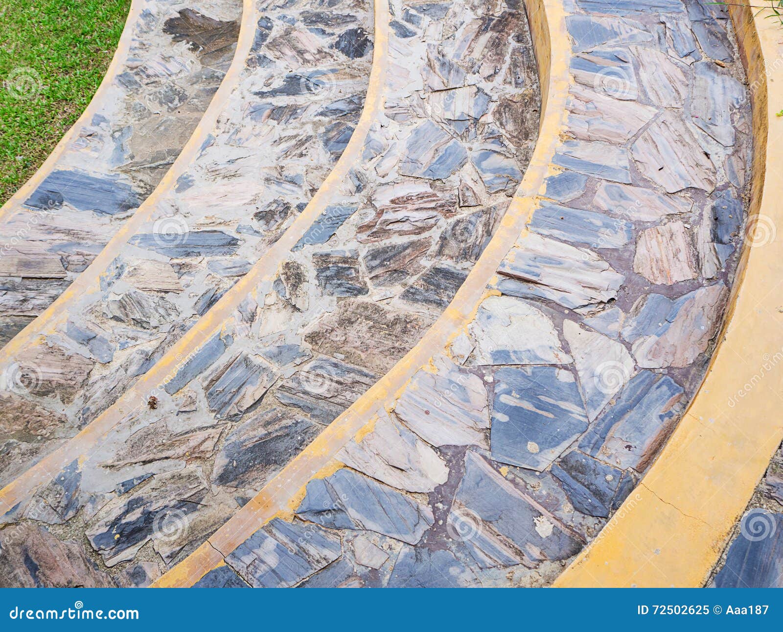 Rock curved staircase stock image. Image of building - 72502625