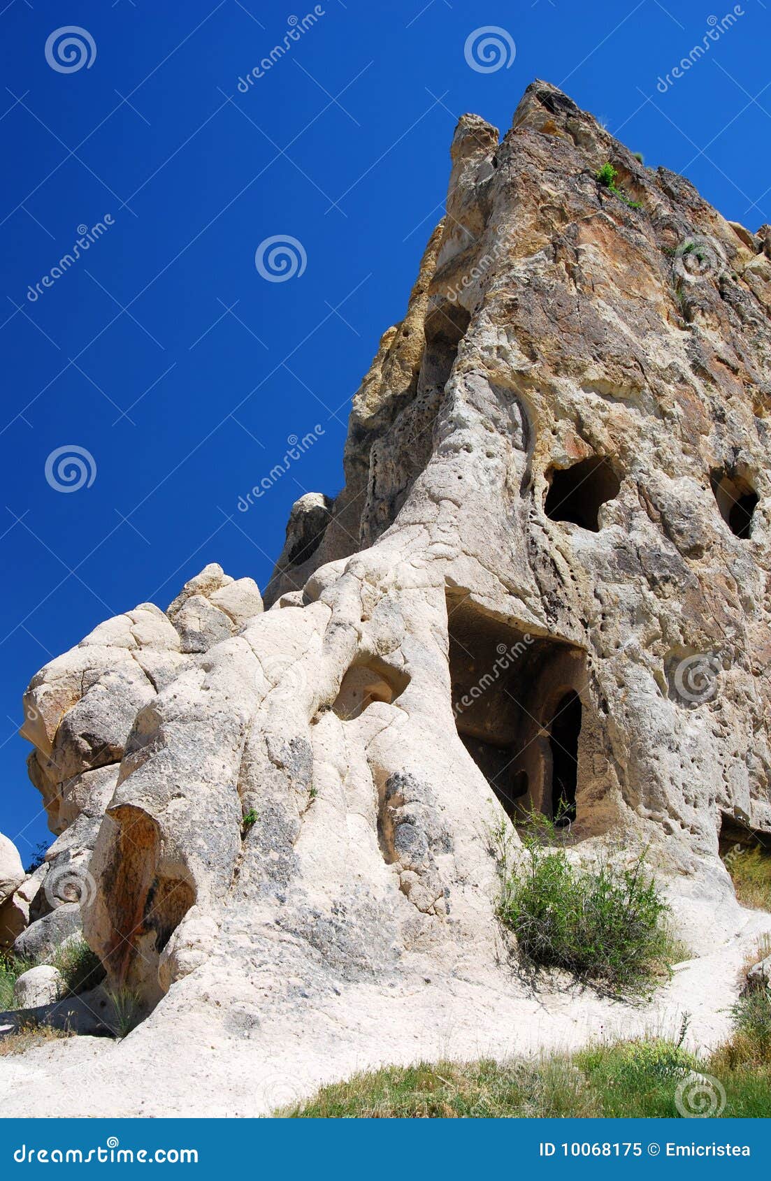 Rock Cut Church House Cappadocia Stock Image - Image of monastery ...