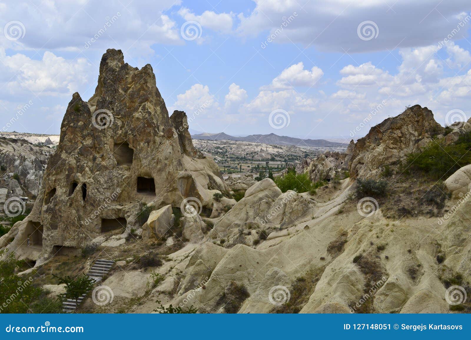 Rock-cut Churches in Goreme Open Air Museum Stock Image - Image of ...