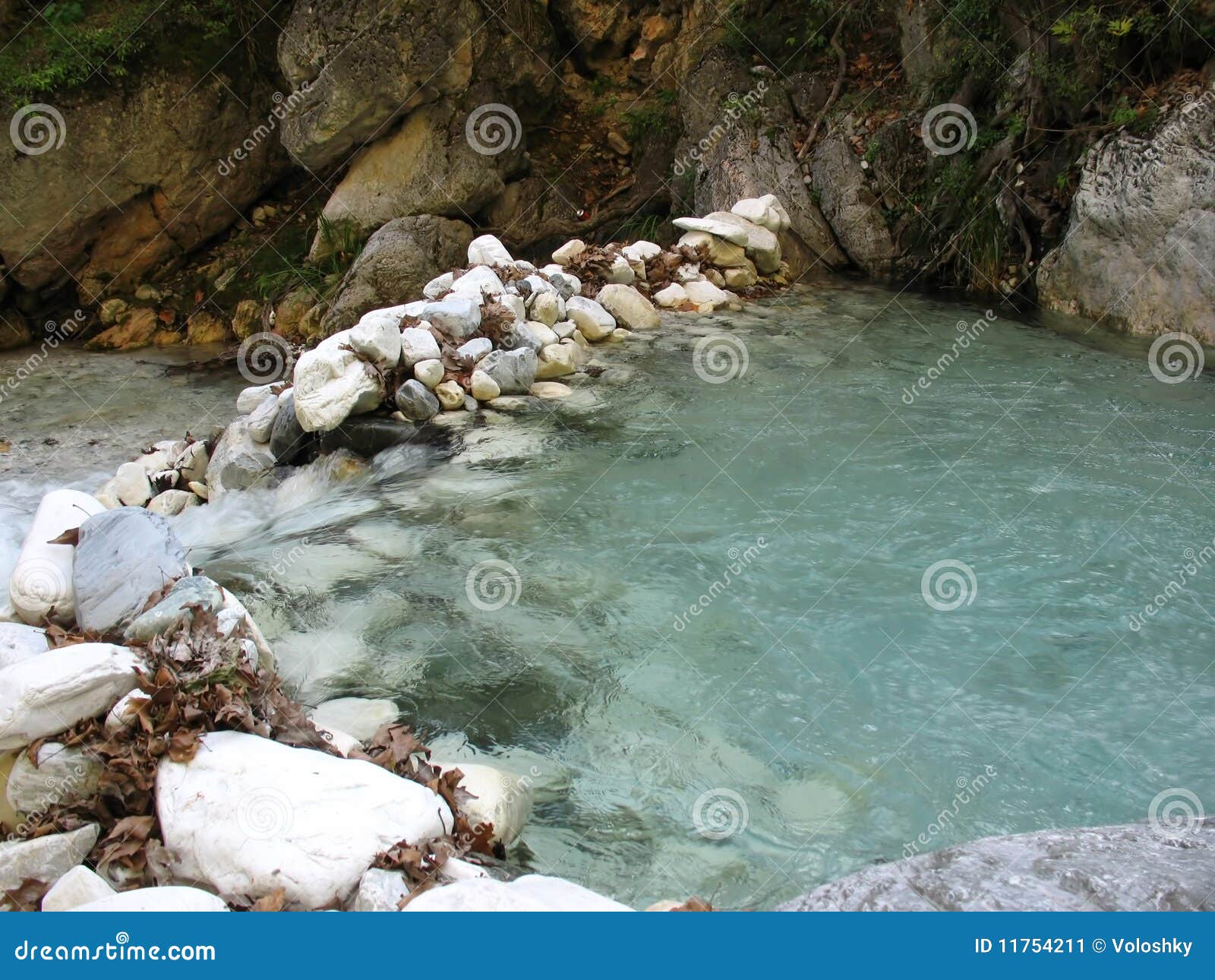 Rock Dam stock image. Image of waving, motion, blue, waterfall - 11754211