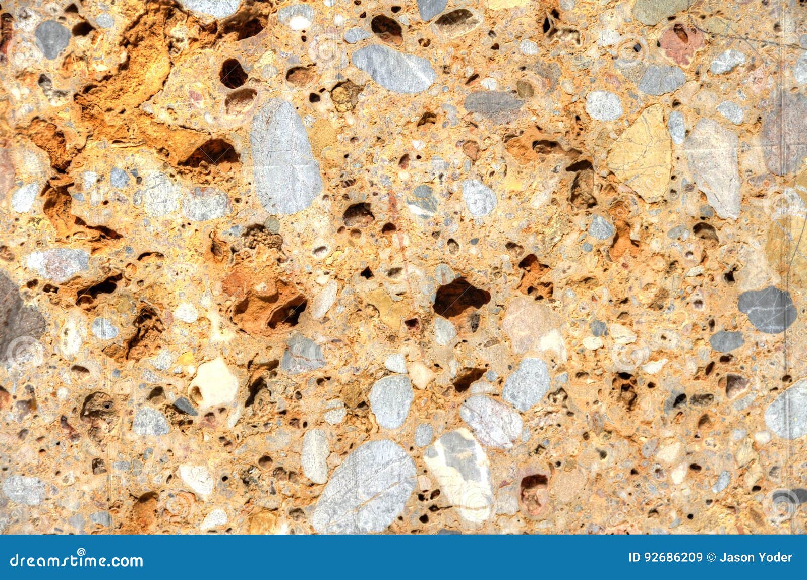 Rock Detail stock image. Image of boulder, rock, conglomerate - 92686209