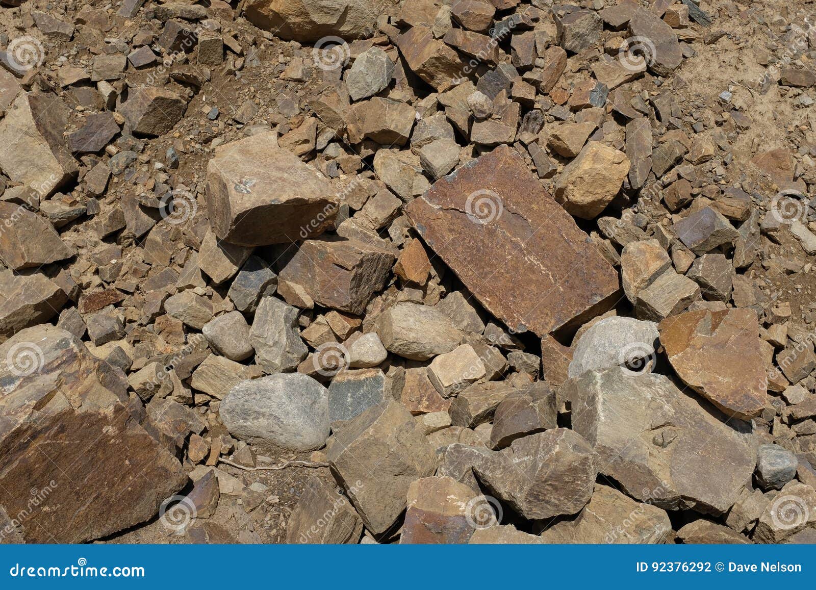 Rock and dirt fill stock photo. Image of rough, dirt - 92376292