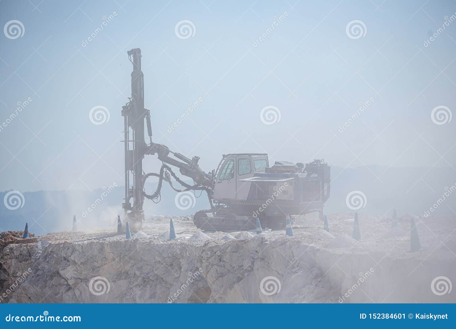 Rock Drill Car for Bombing at a Coal Mine Stock Image - Image of ...