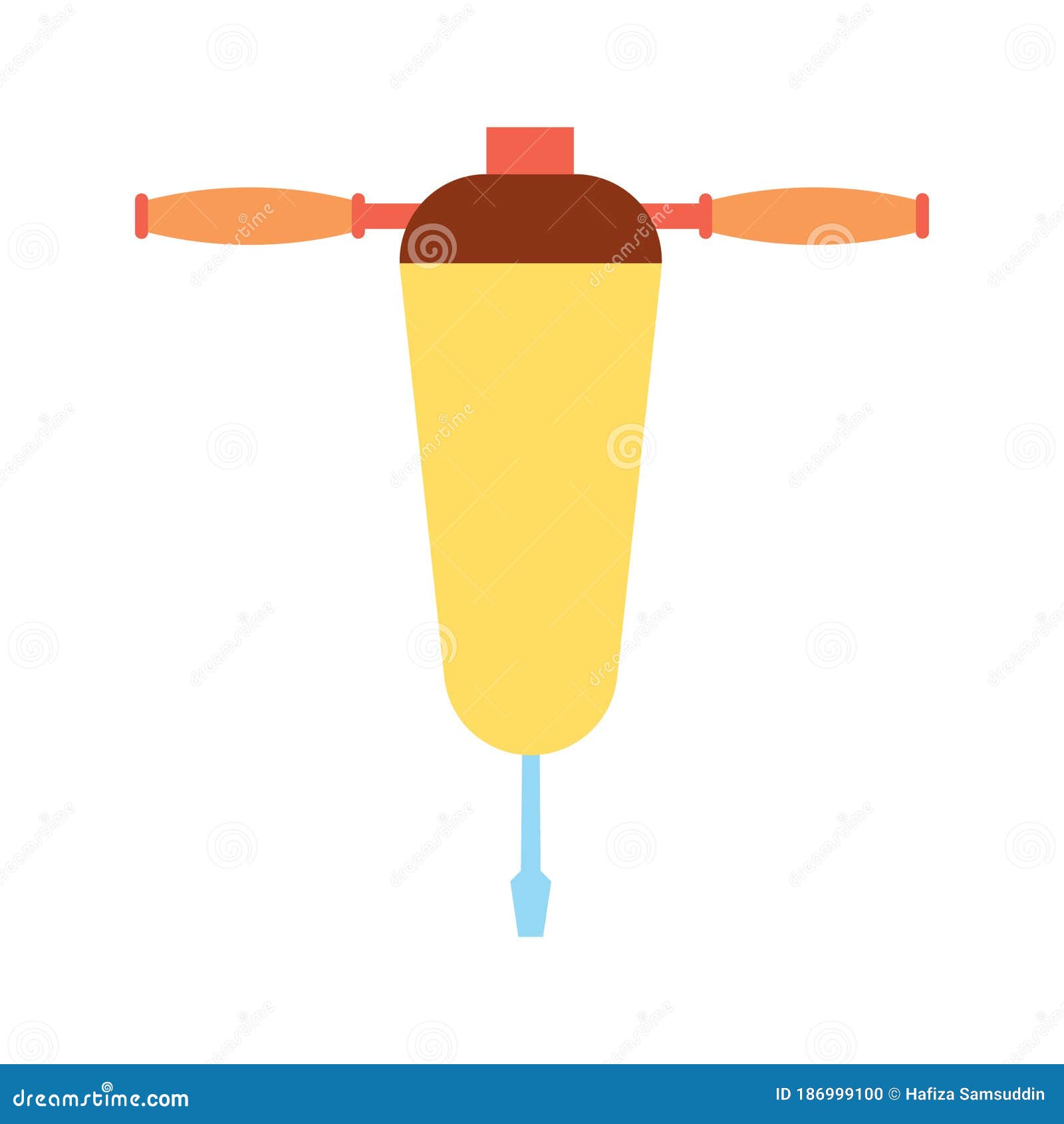 Rock Drilling Machine. Vector Illustration Decorative Design Stock ...