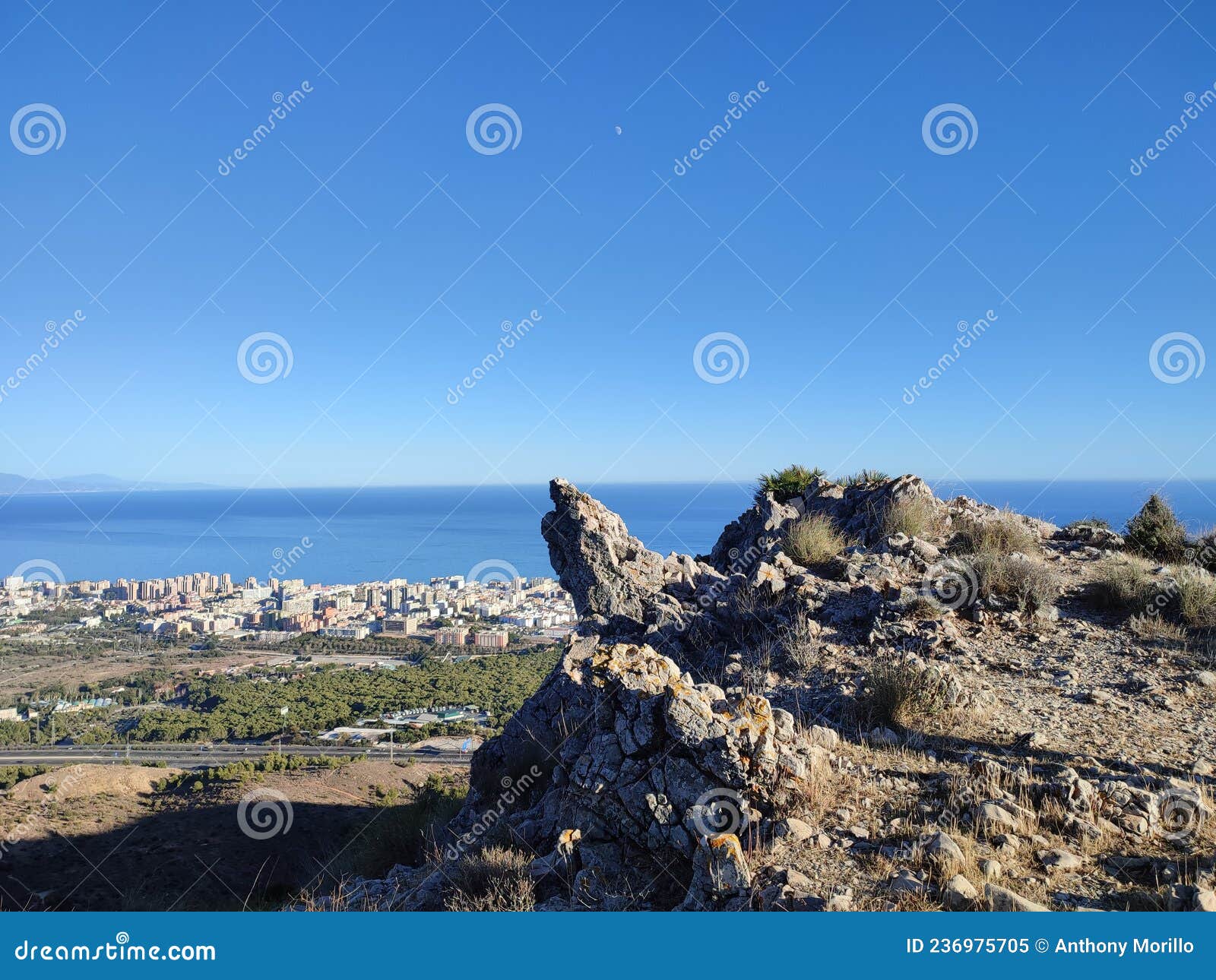 Rock at the Edge of the Cliff with Magnificent Sea View Stock Image ...