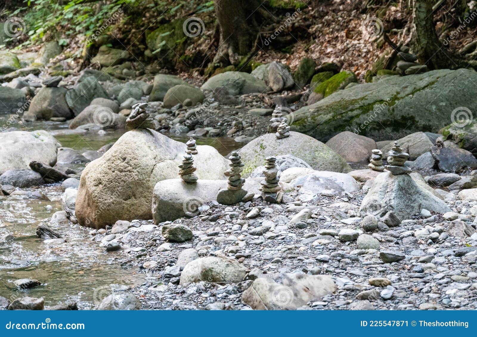 Rock on the Edge of a River Stock Image - Image of rock, tructure ...