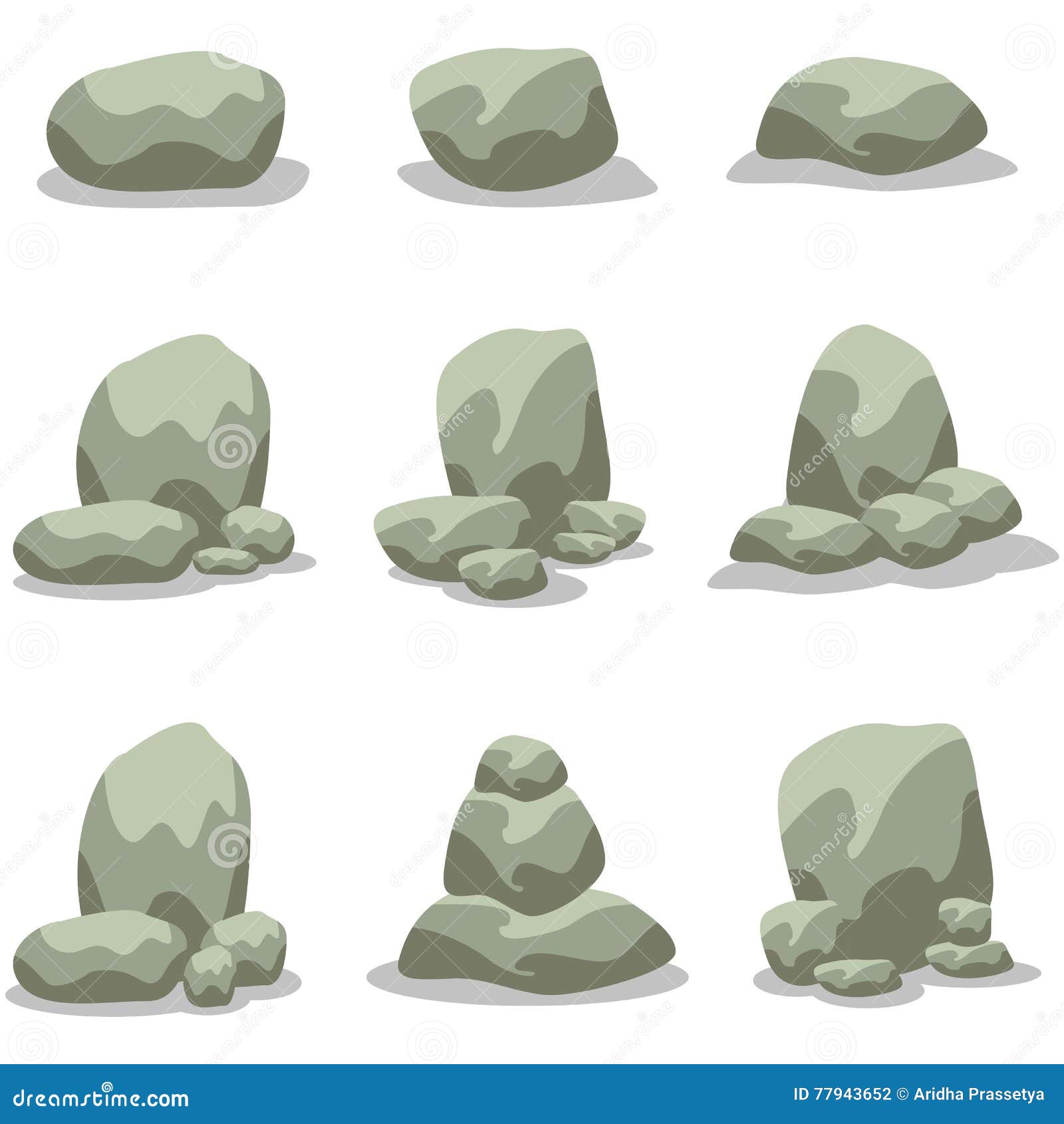 Rock Element Design of Vector Art Stock Vector - Illustration of heavy ...