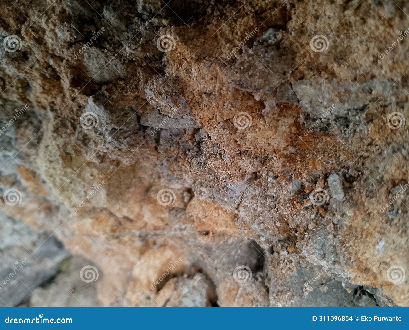 A Rock Eroded by Erosion on the Edge of a River Stock Photo - Image of ...