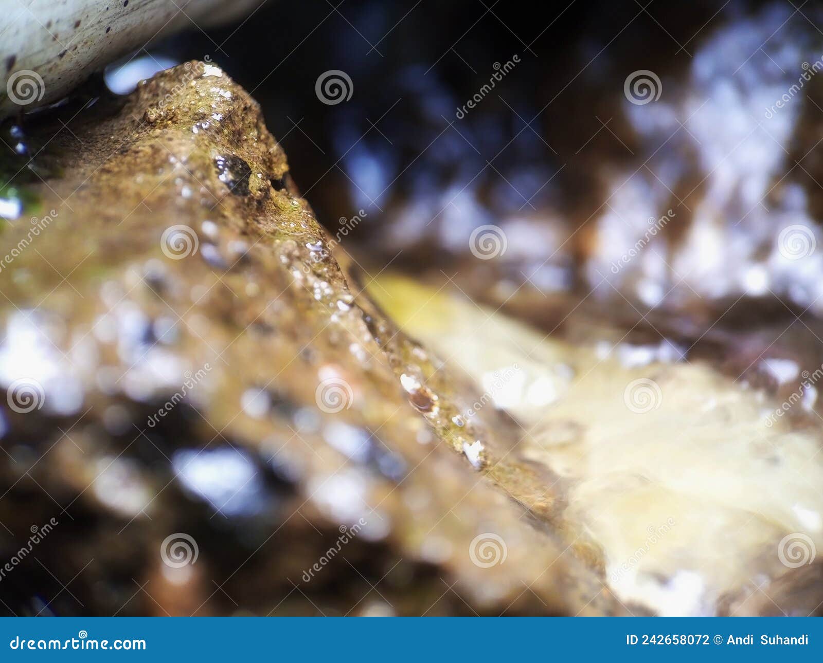 Rock Eroded by Water Flowing in the Gutter Stock Photo - Image of ...