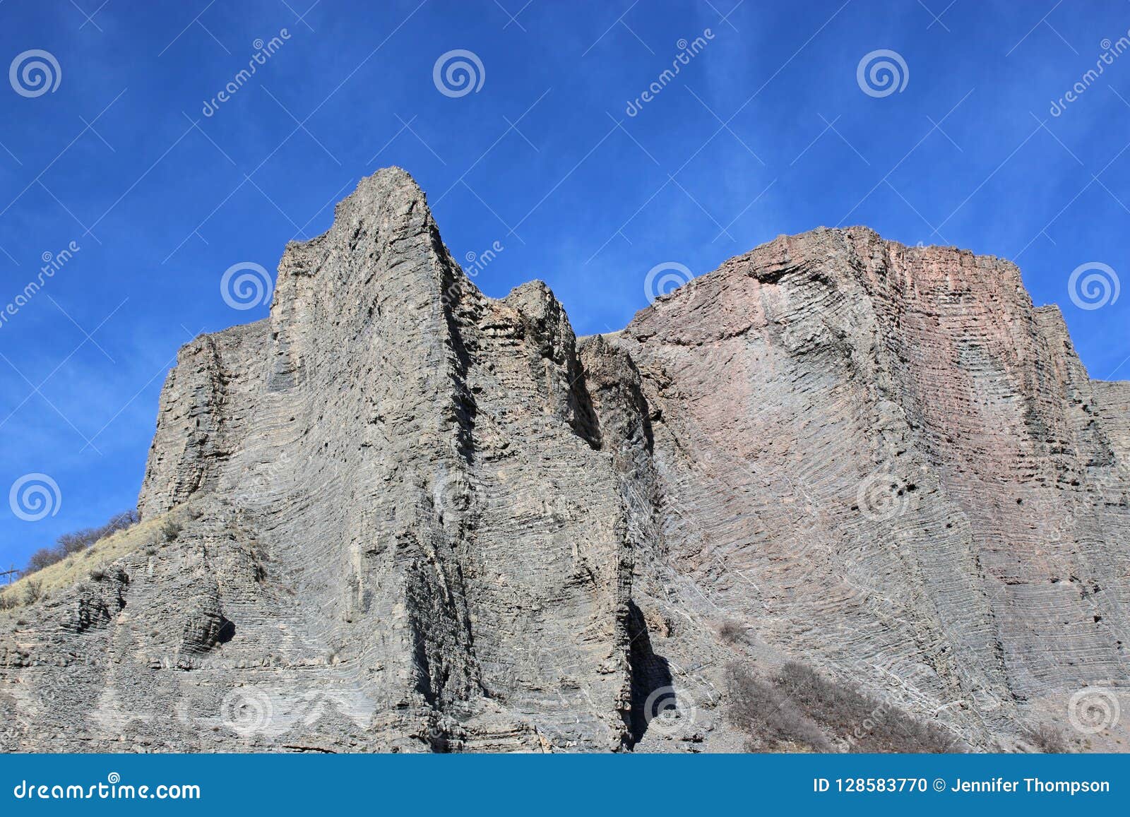 Wasatch Front Mountains, Utah Stock Photo - Image of america, orange ...