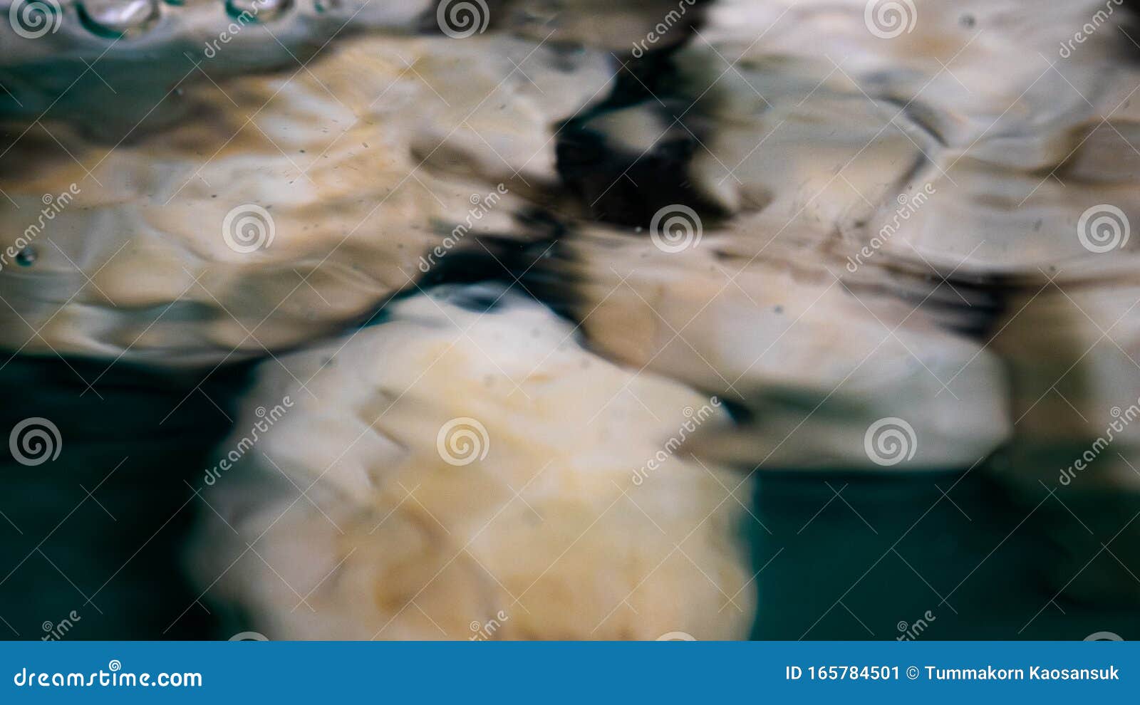 The Rock Fell into the Water Causing Shaking Stock Image - Image of ...