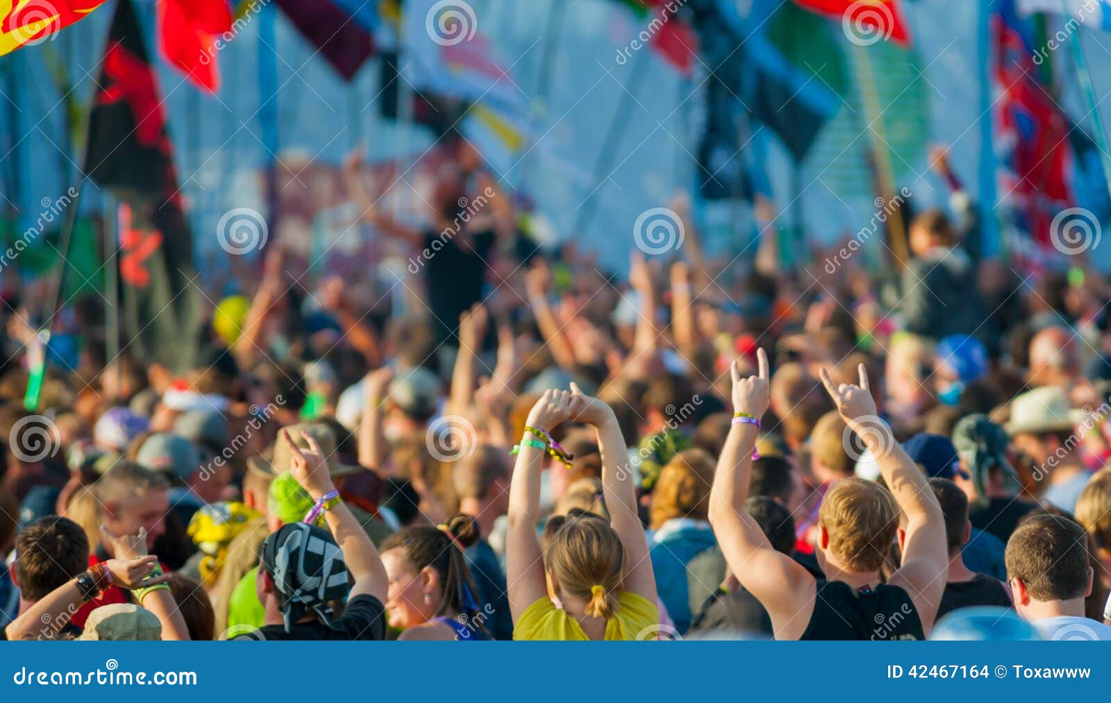 Rock festival stock photo. Image of happy, open, girl - 42467164