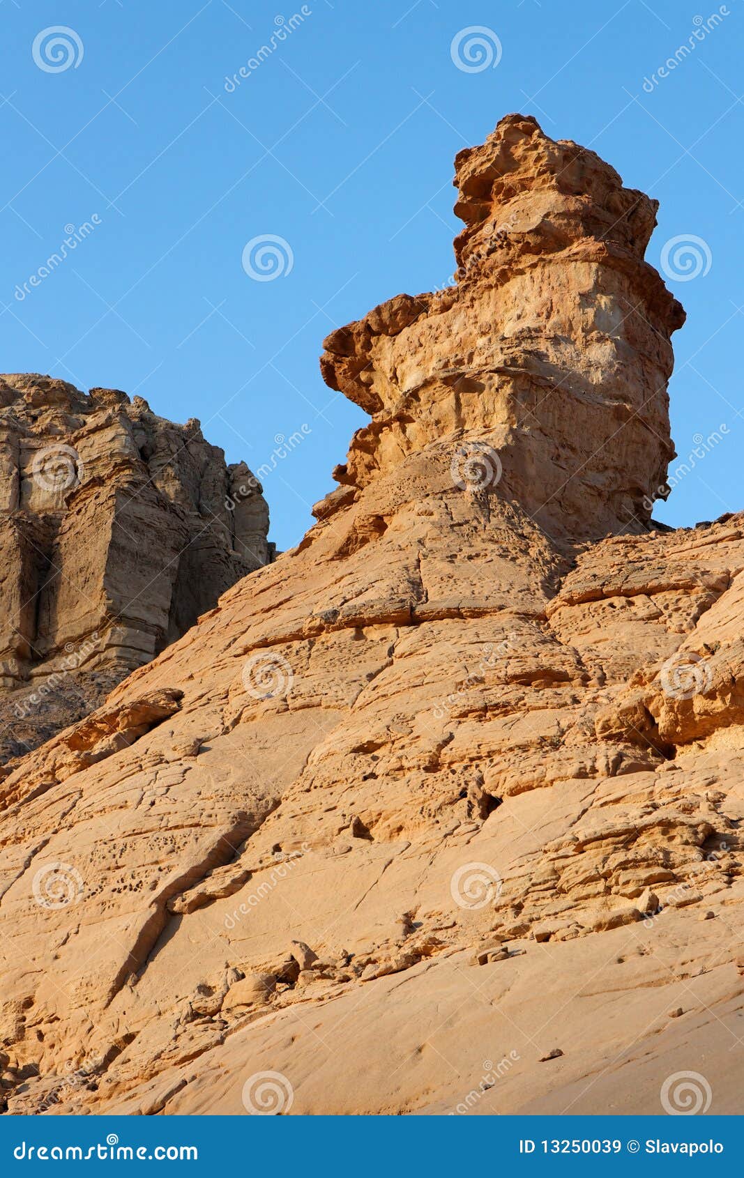 Rock Finger in Stone Desert Stock Image - Image of sandstone, boulders ...