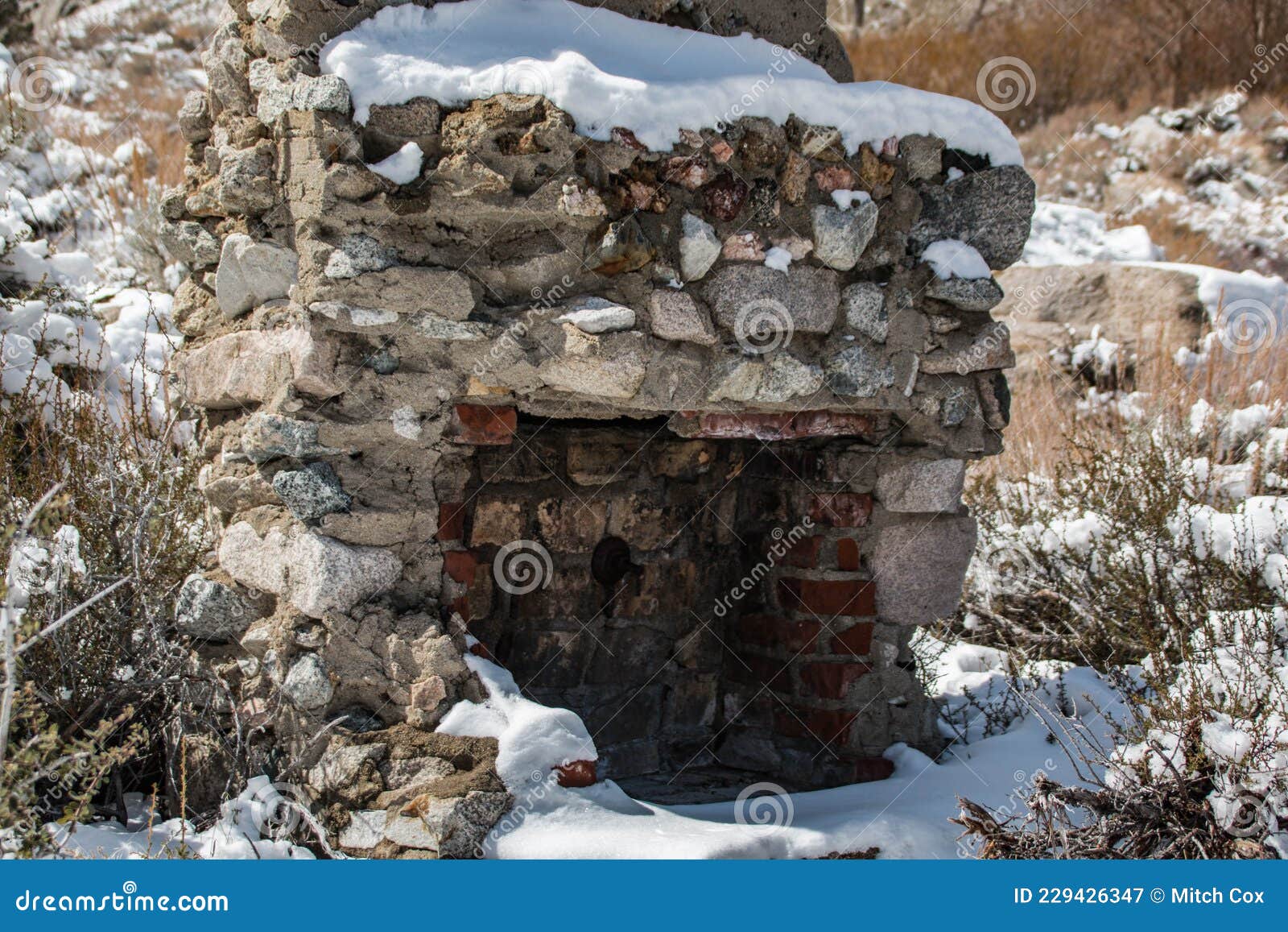 Rock Fireplace stock image. Image of geology, covered - 229426347