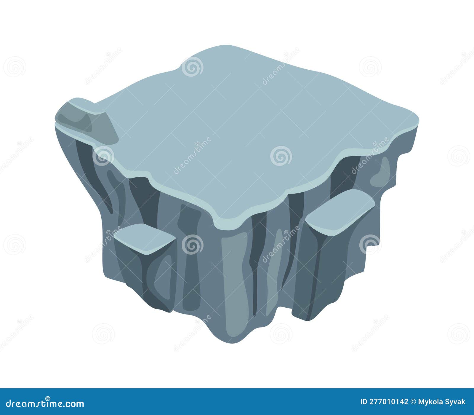 Rock Floating Island stock vector. Illustration of beautiful - 277010142