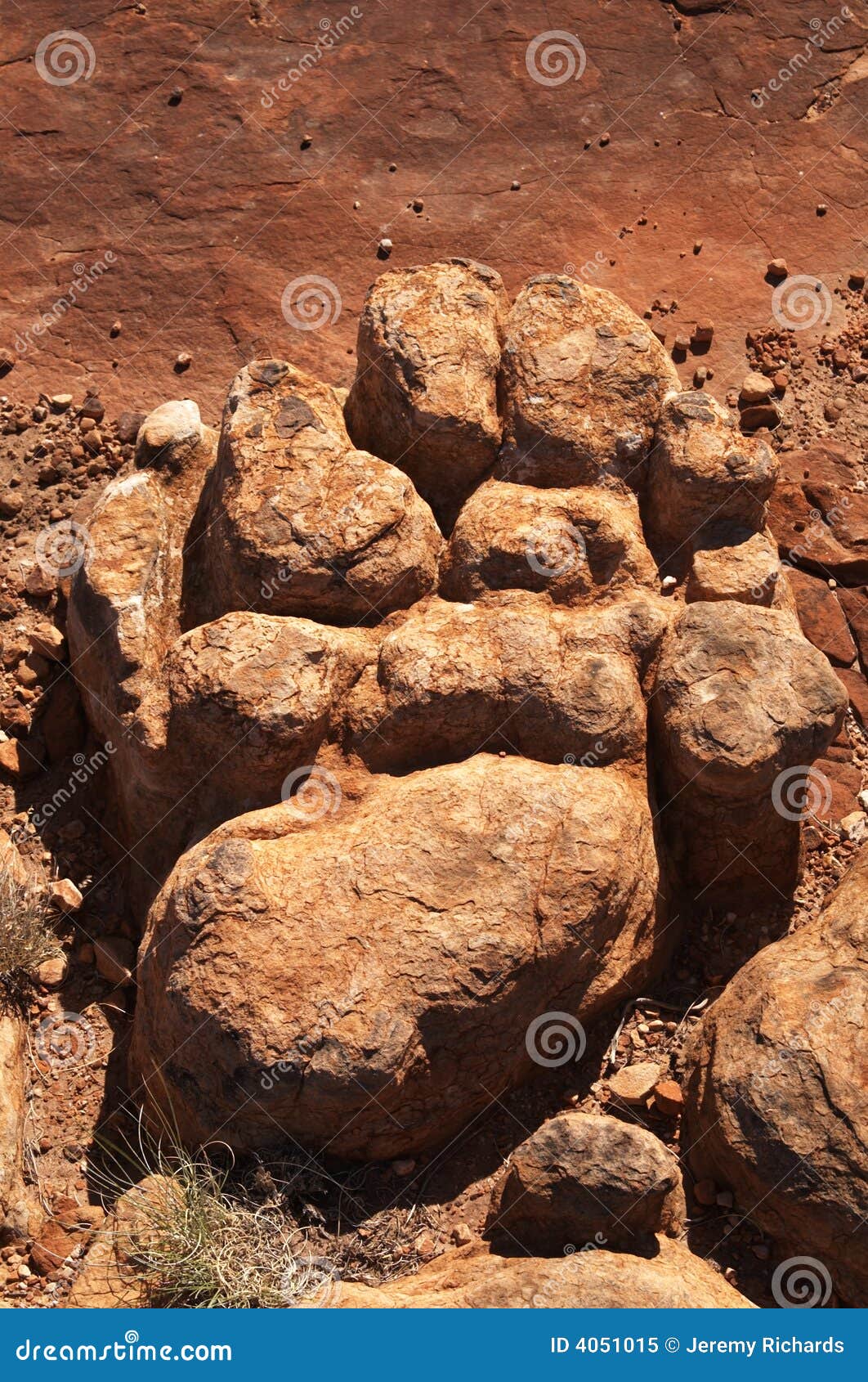 Rock Footprint stock image. Image of toes, formation, geology - 4051015