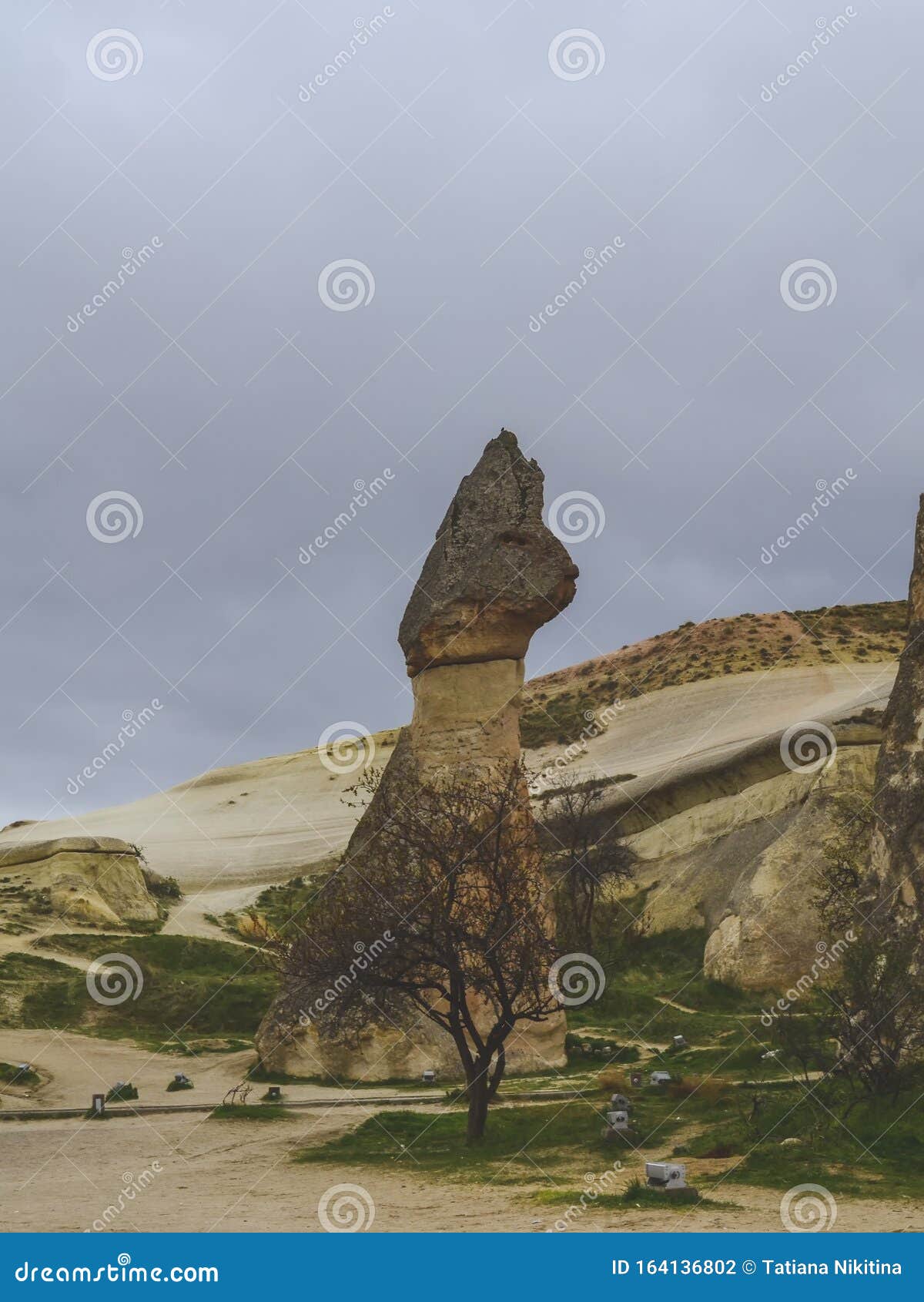 A Rock in the Form of a Hare in Turkish Cappadocia Stock Photo - Image ...