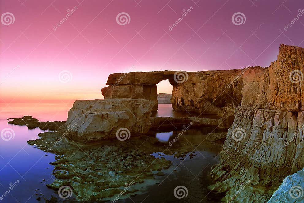 Rock formation stock photo. Image of dwejra, still, malta - 1700728
