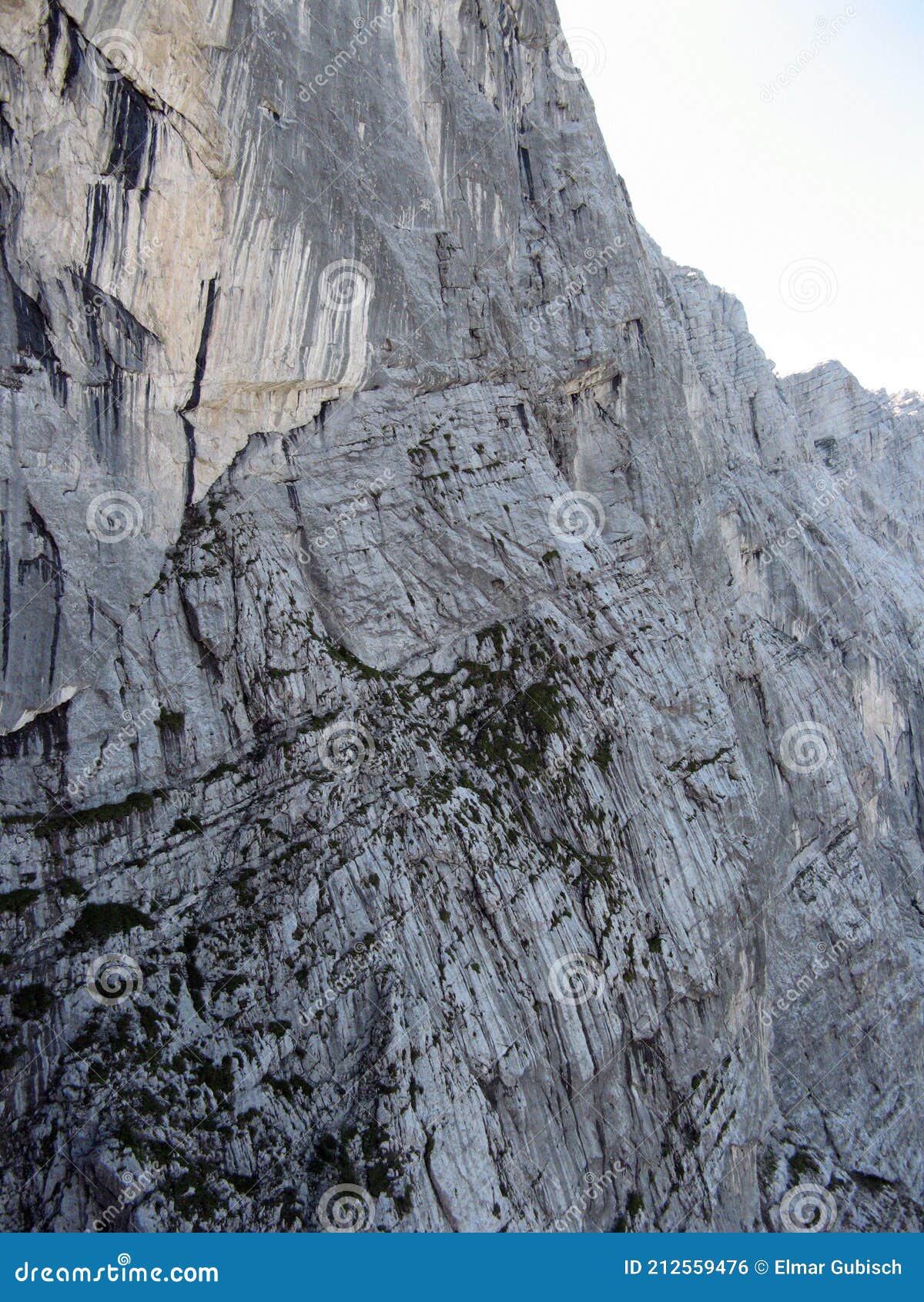 Rock formation in the alps stock photo. Image of mountain - 212559476