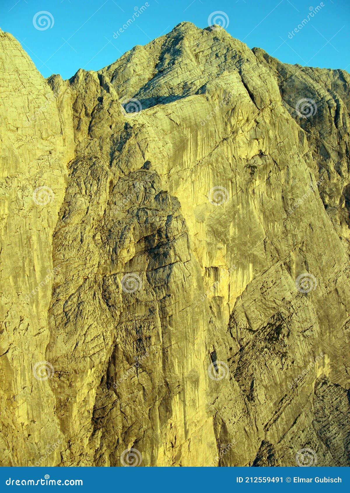 Rock formation in the alps stock image. Image of elevation - 212559491