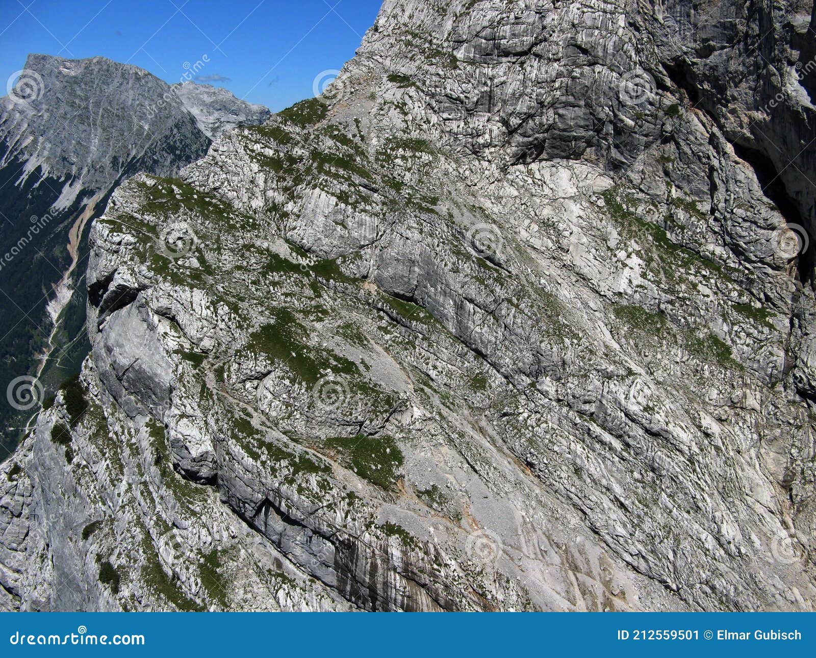 Rock formation in the alps stock image. Image of massif - 212559501