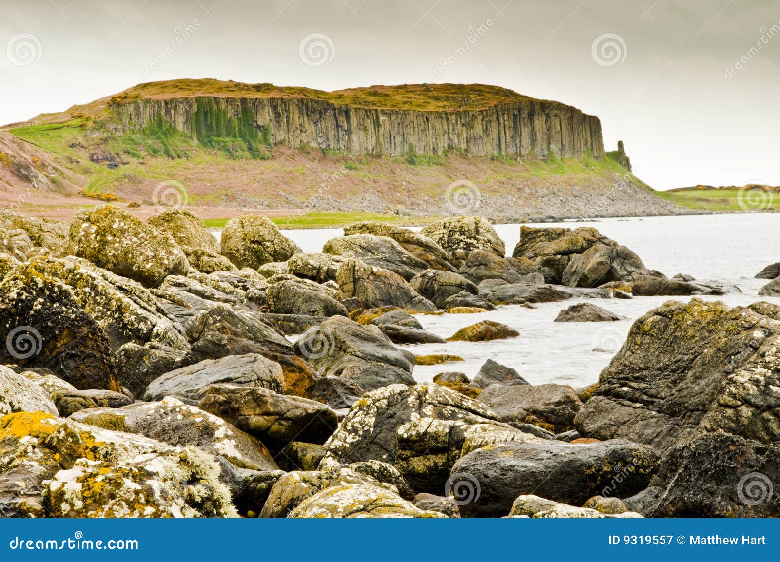 Rock formation on Arran stock image. Image of white, sand - 9319557