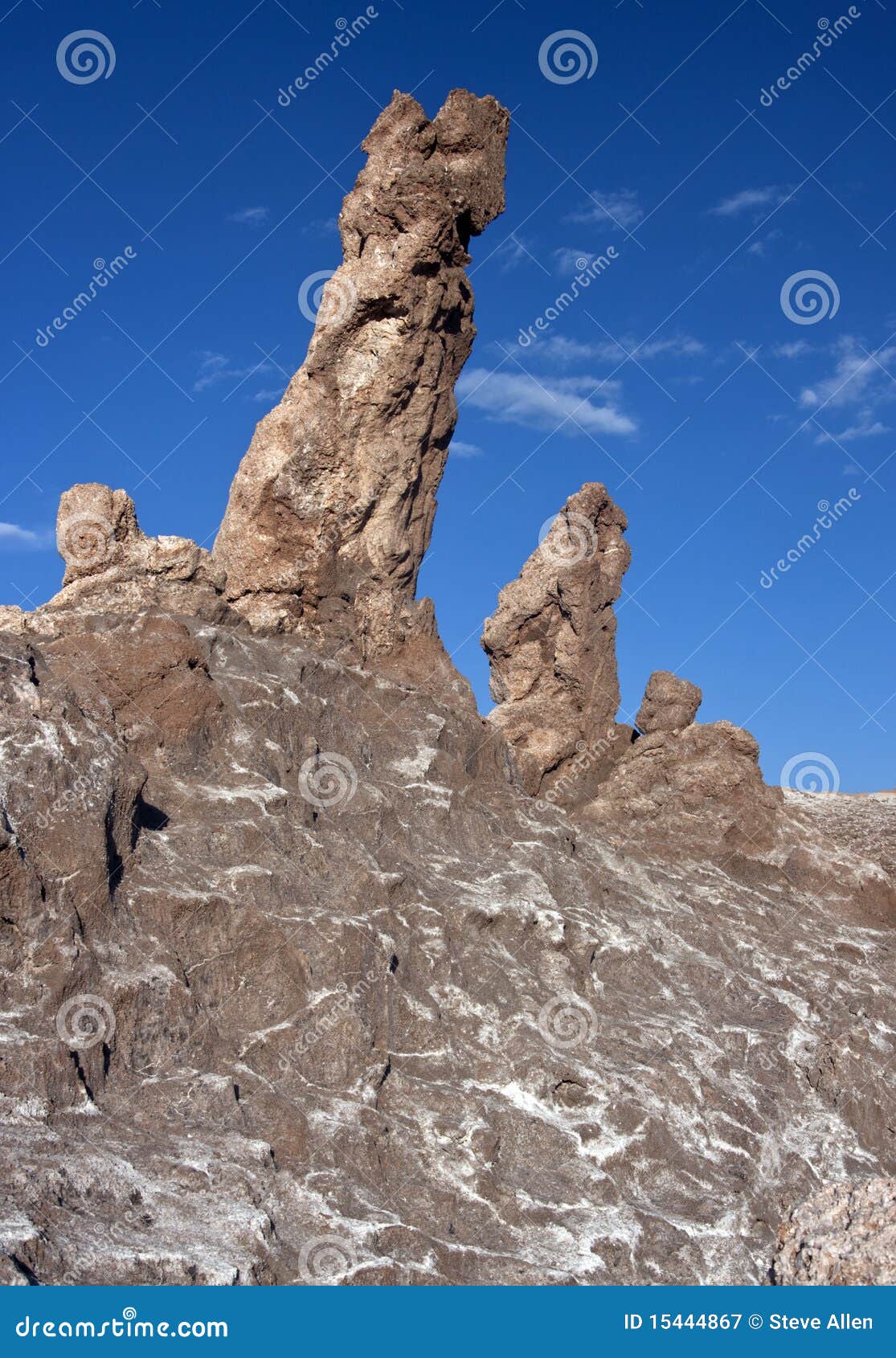 Rock Formation in the Atacama Desert - Chile Stock Image - Image of ...