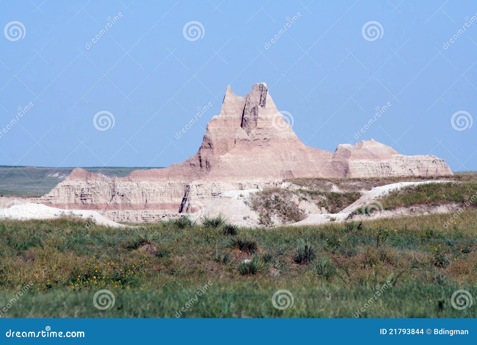Rock Formation, Badlands National Park Stock Photo - Image of ...