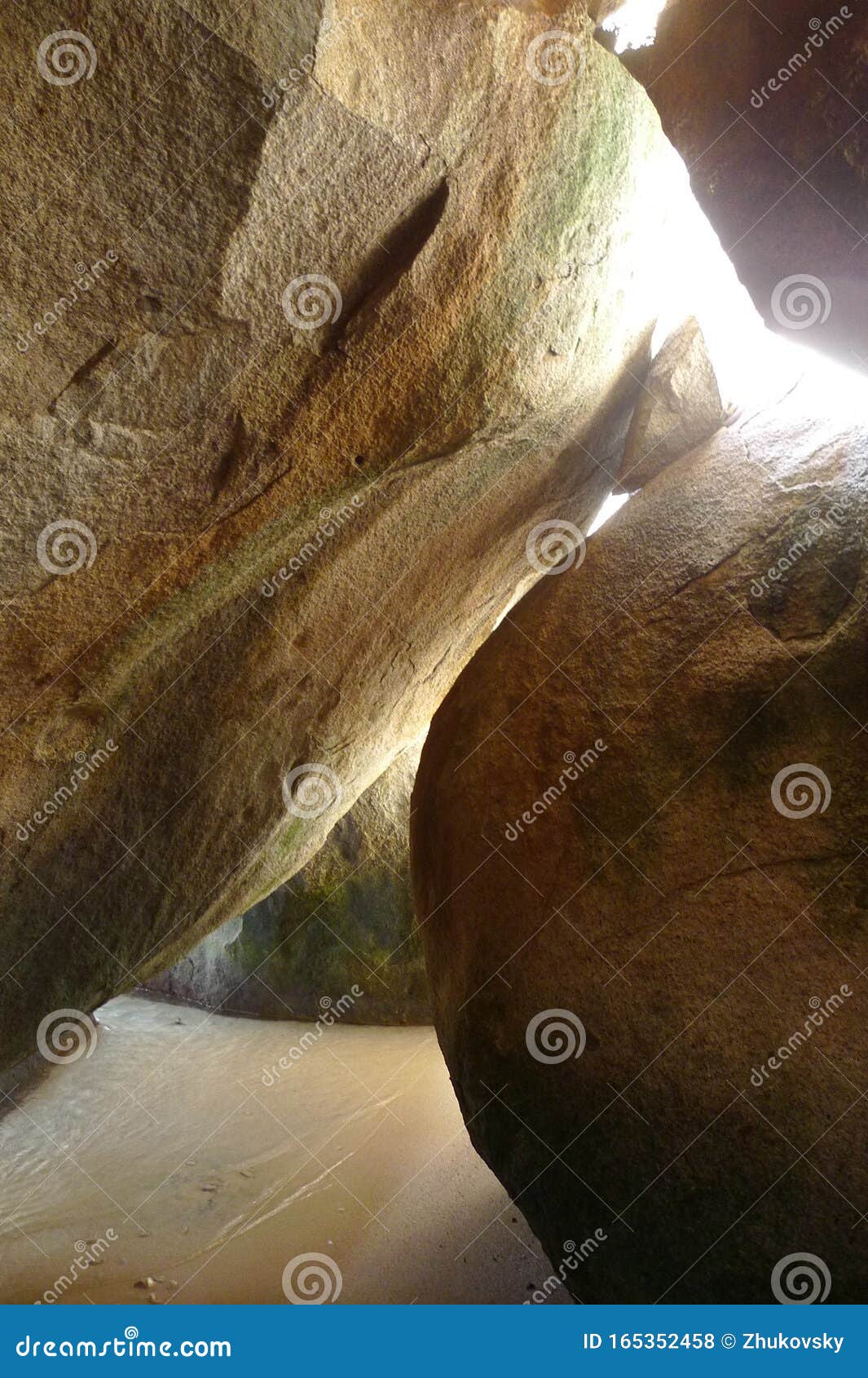 Rock Formation at the Baths, British Virgin Islands Stock Photo - Image ...