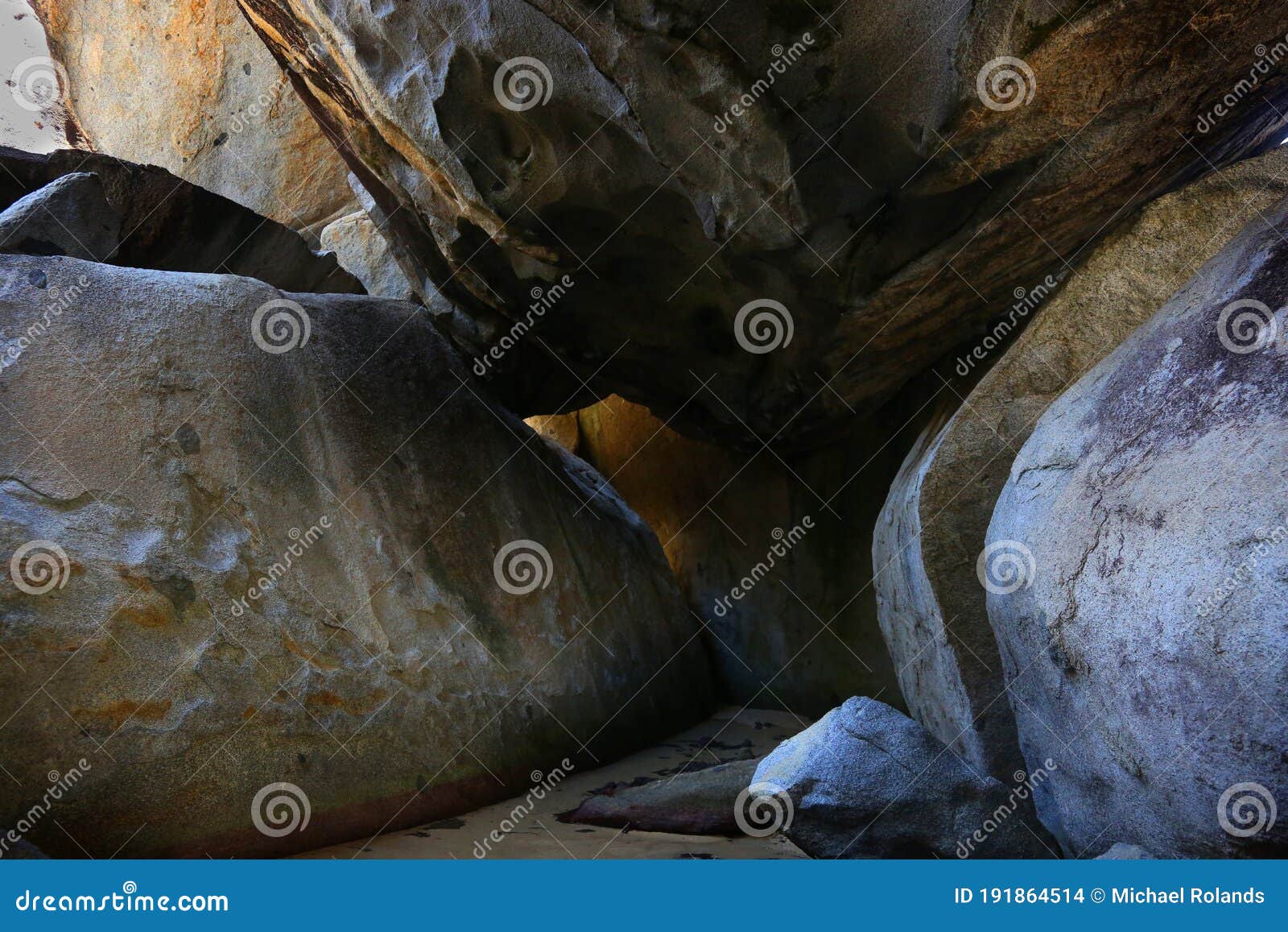 Rock Formation at the Baths on Virgin Gorda, BVI Stock Photo - Image of ...