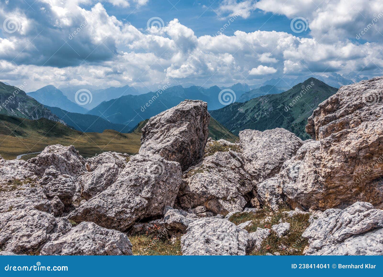 Rock Formation in the Dolomites Stock Image - Image of cloud, italy ...