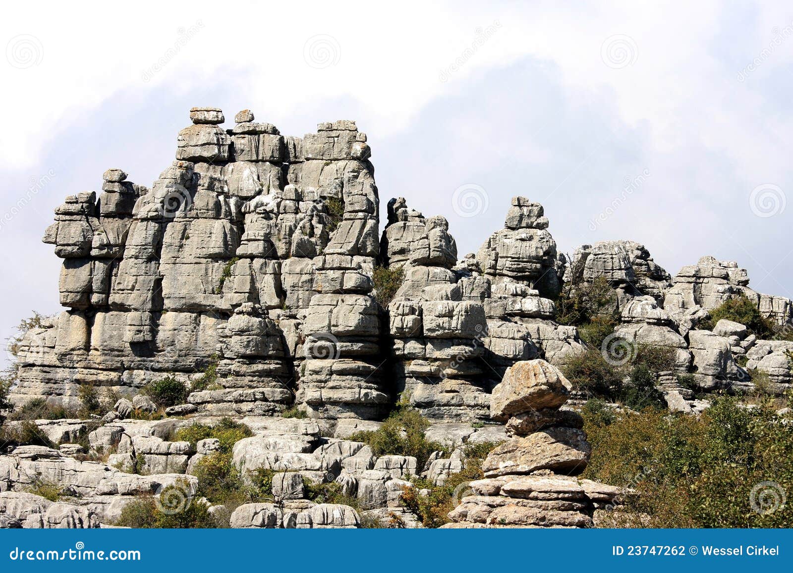Rock Formation in El Torcal Park, Spain, Andalusia Stock Photo - Image ...