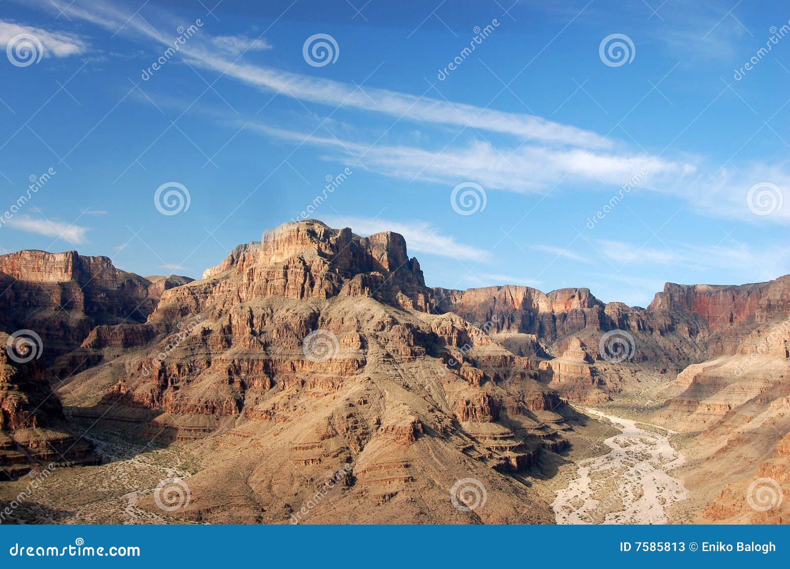 Rock Formation in the Grand Canyon Stock Image - Image of blue, eroded ...