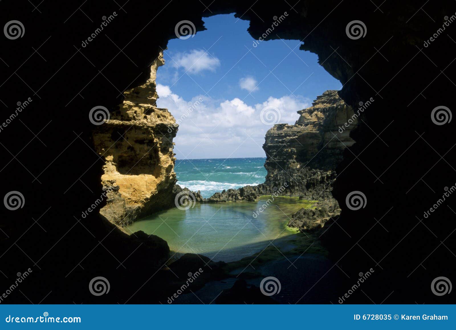 Rock formation the Grotto stock image. Image of great - 6728035
