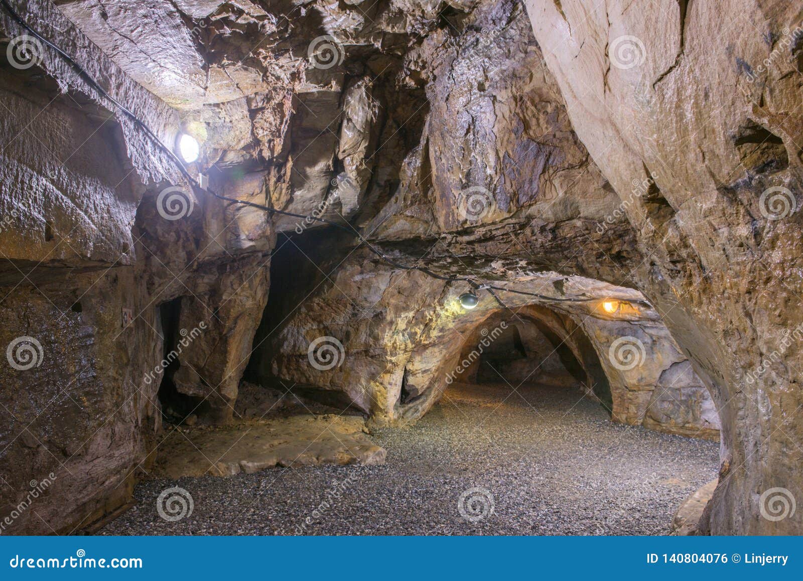 The Cave in the Cliff Close-up Stock Photo - Image of brown, hole ...