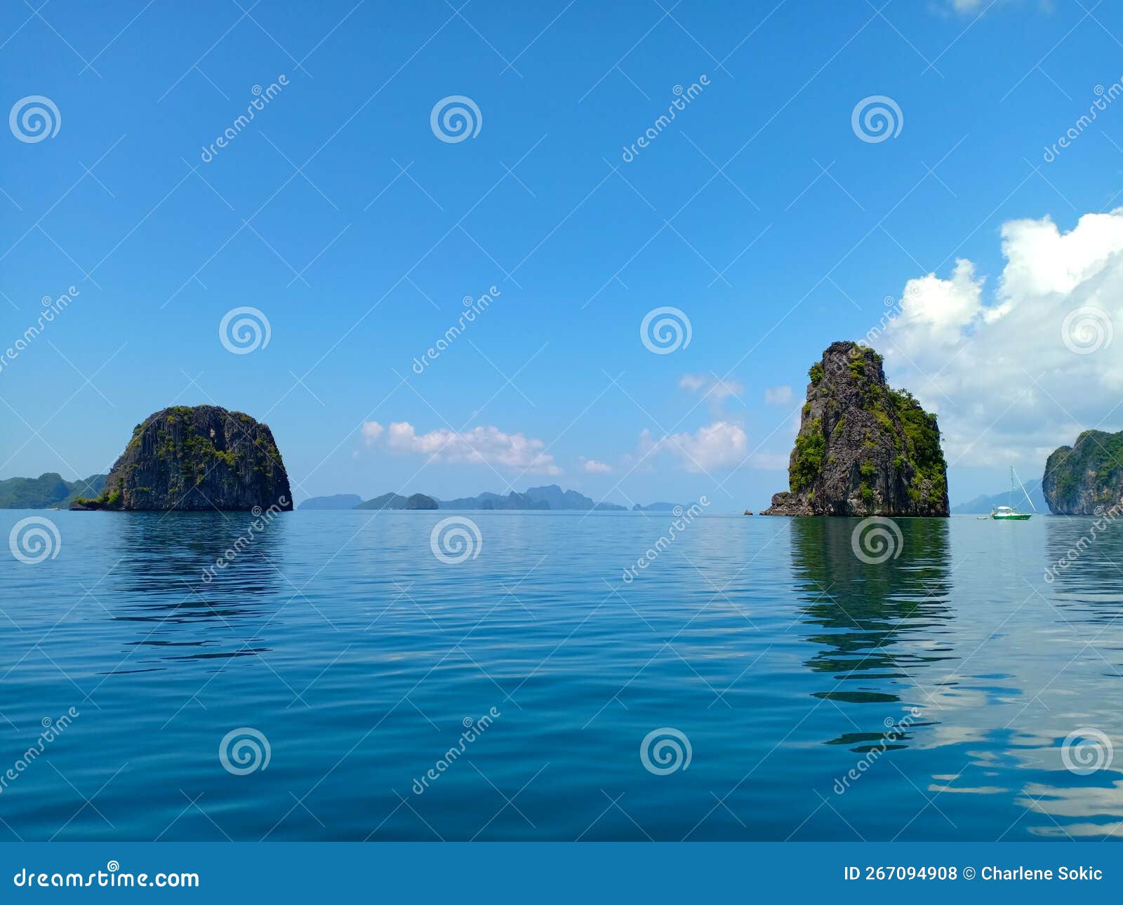 Rock Formation in the Island of Elnido Palawan Stock Photo - Image of ...