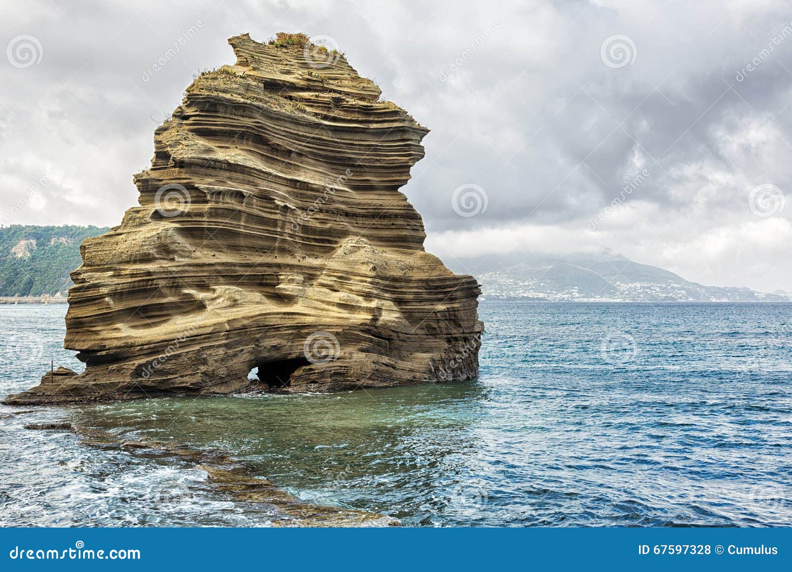 Rock Formation on the Italian Coast. Stock Photo - Image of formation ...