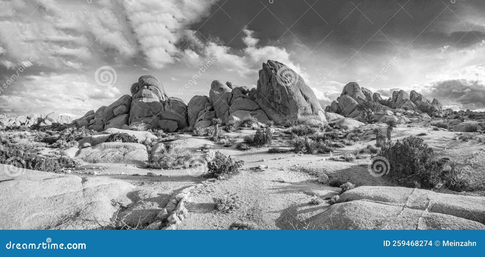 Rock Formation in Joshua Tree National Park Stock Photo - Image of ...