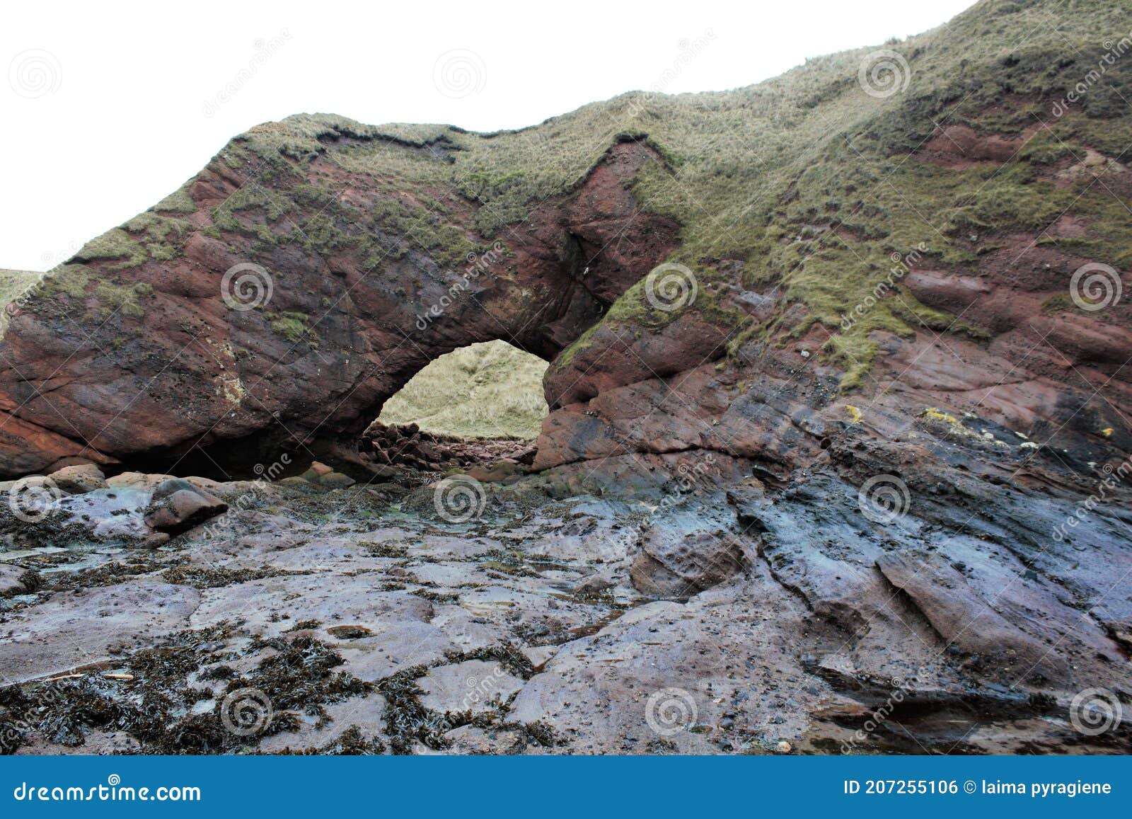 Rock formation on land stock photo. Image of rock, geology - 207255106