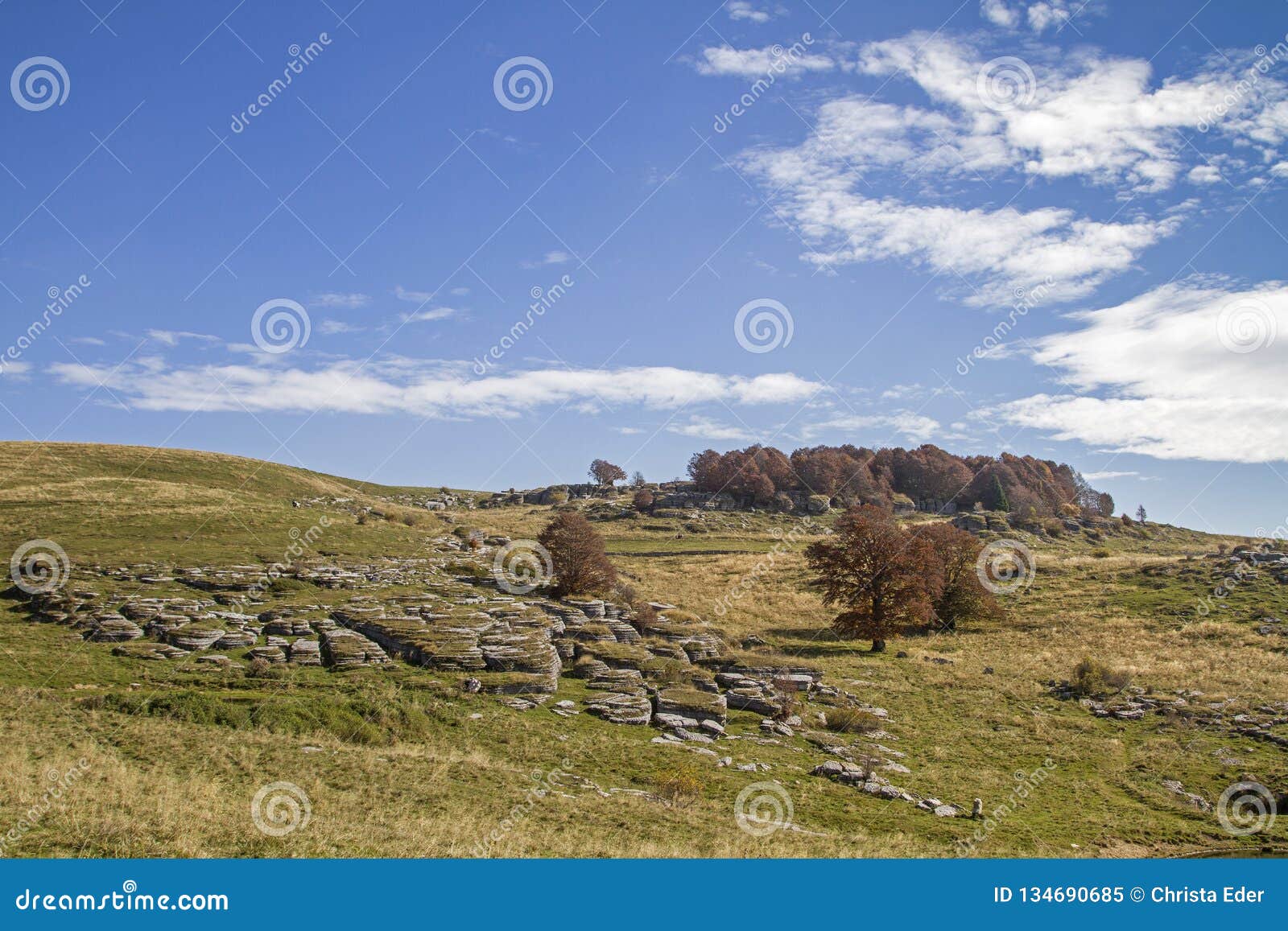 Rock Formation in the Monti Lessini Stock Image - Image of lessini ...