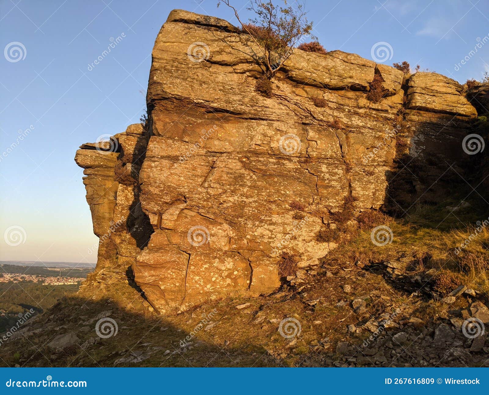 Rock Formation in a National Park in Wales Stock Image - Image of ...