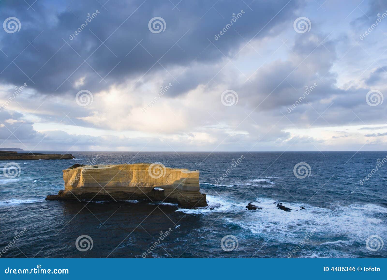 Rock formation in ocean. stock photo. Image of rocky, landscape - 4486346