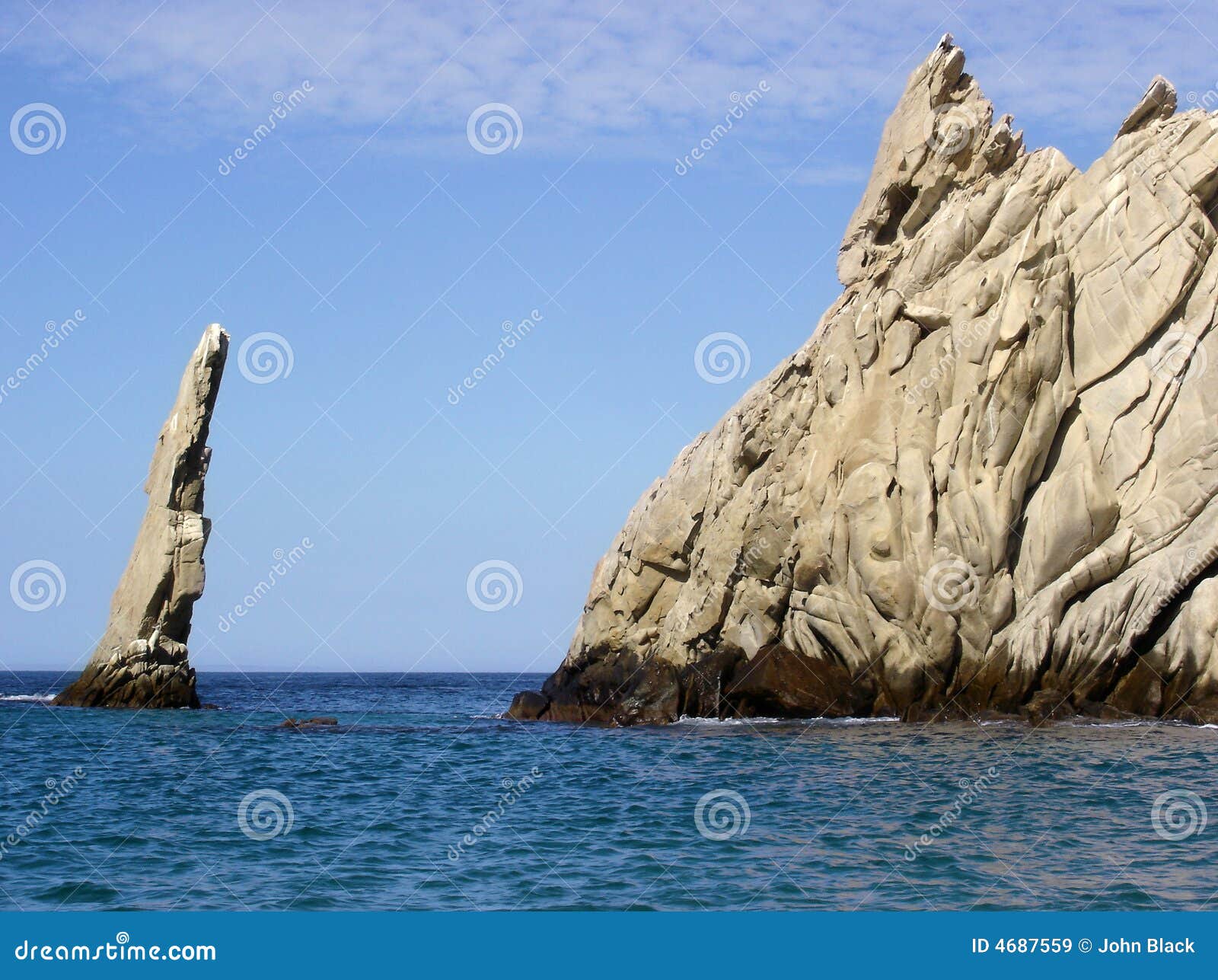 Rock Formation in the Ocean Stock Image - Image of blue, vacation: 4687559