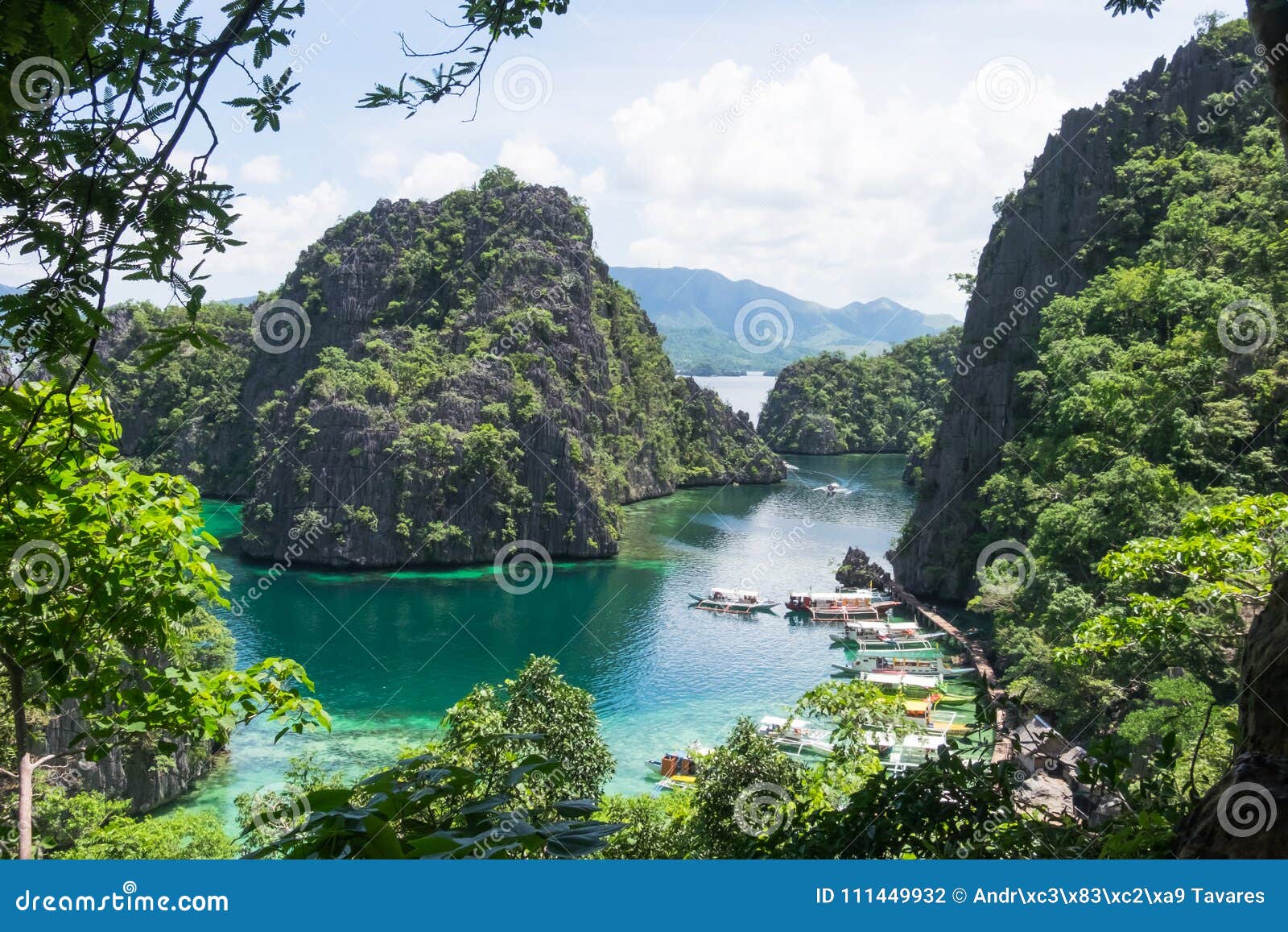 Rock Formation in the Ocean - Coron, Palawan, Philippines Stock Photo ...