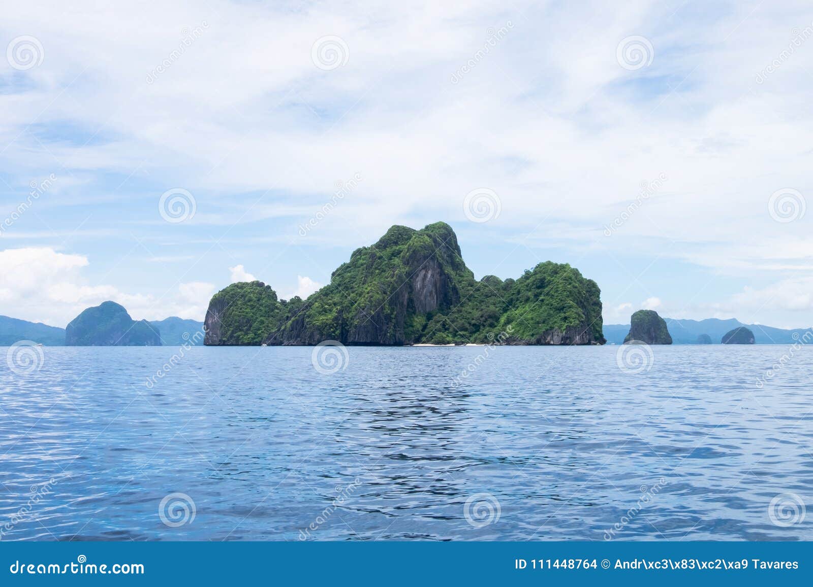 Rock Formation in the Ocean - El Nido, Palawan, Philippines Stock Photo ...
