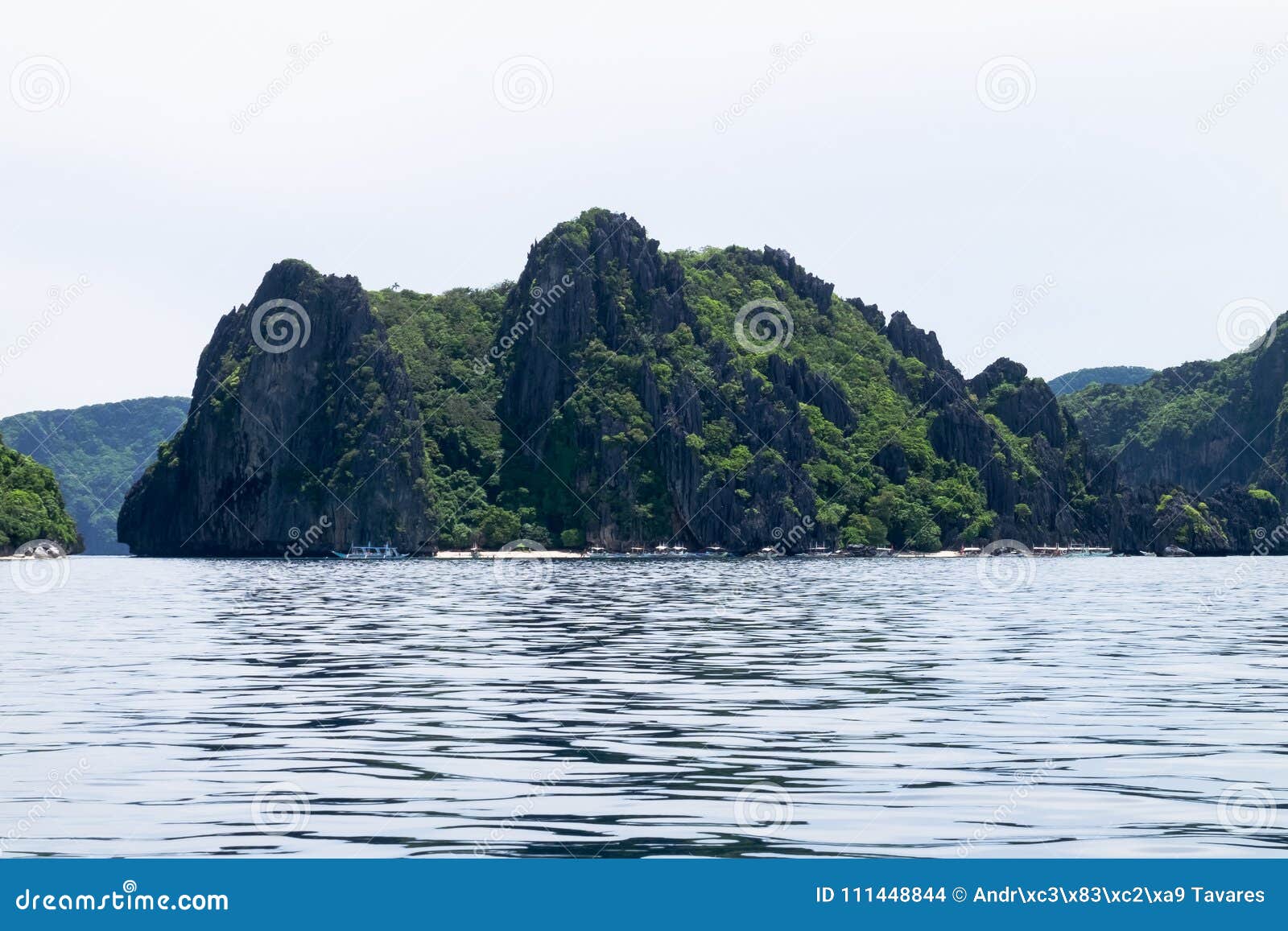 Rock Formation in the Ocean - El Nido, Palawan, Philippines Stock Photo ...