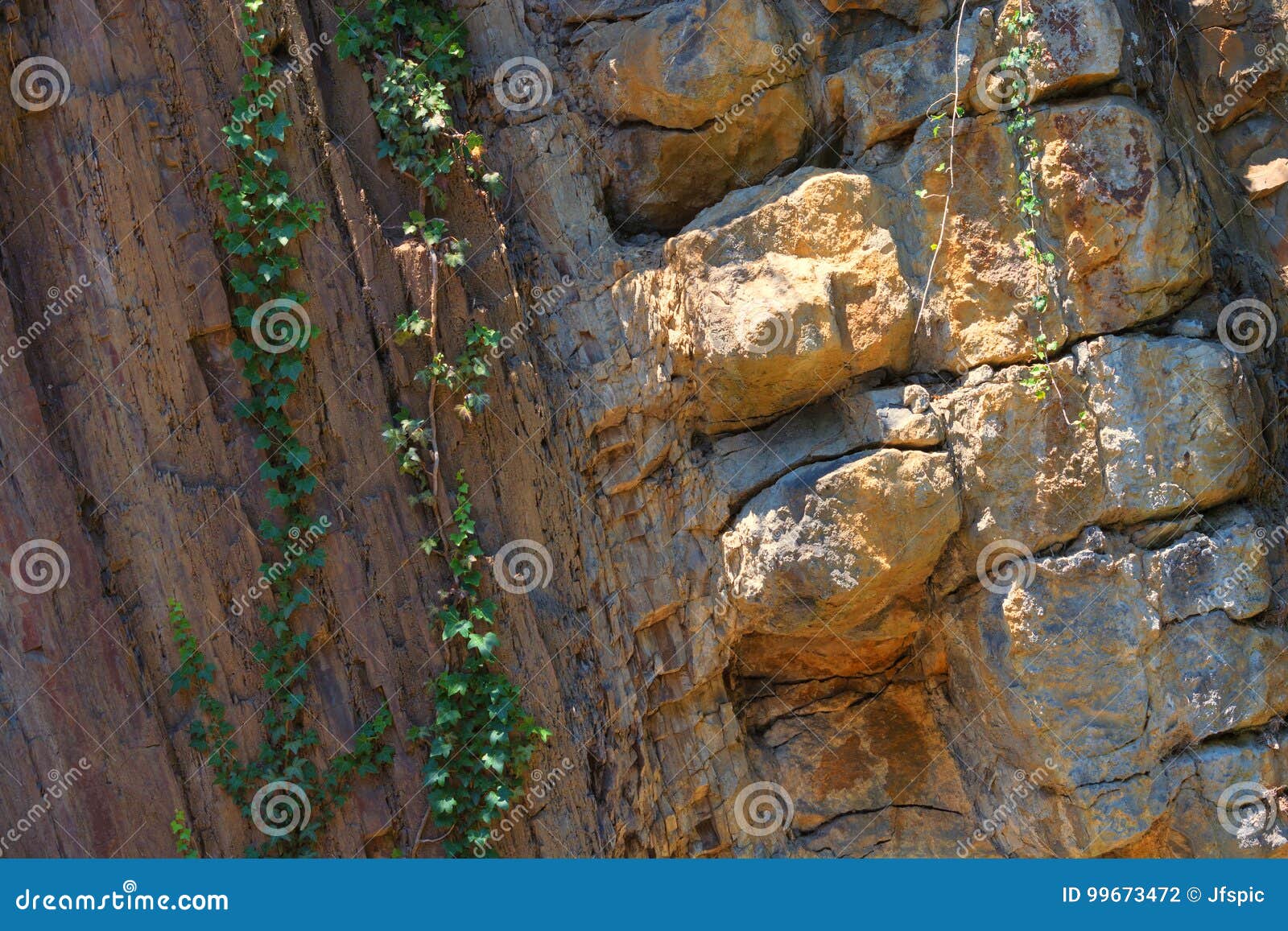 Rock formation in a quarry stock photo. Image of layer - 99673472