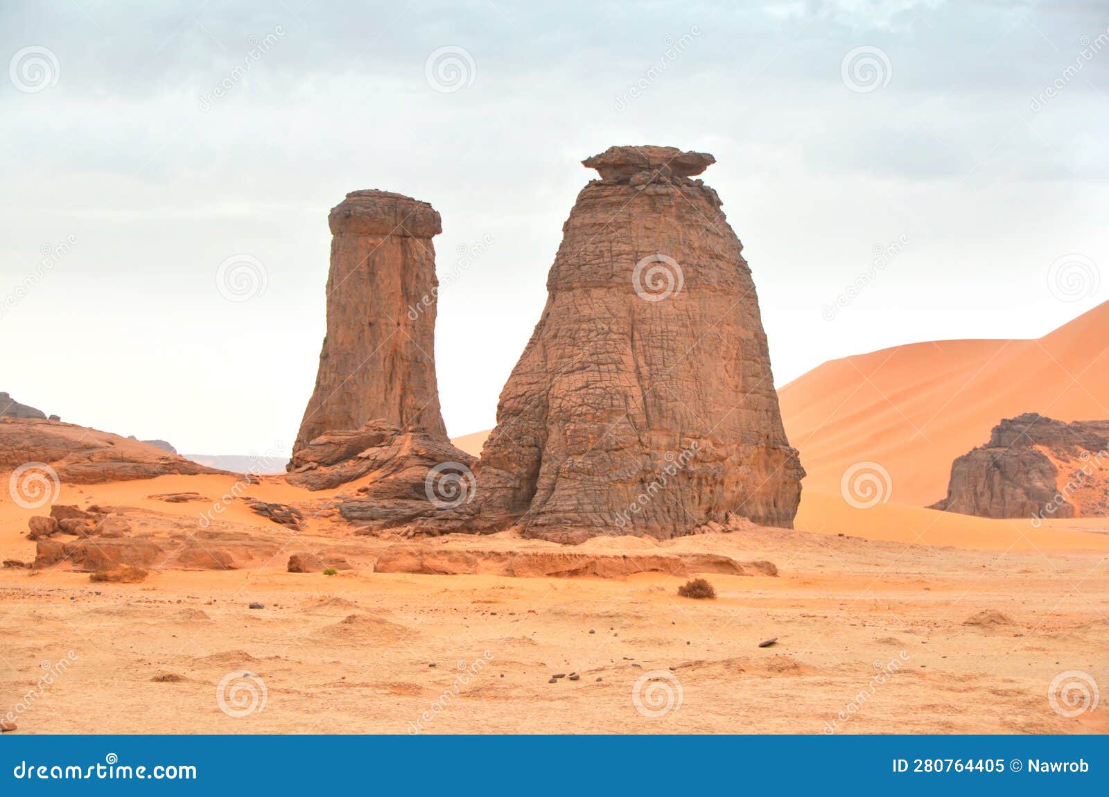 Rock Formation in the Sahara Desert, Algeria Editorial Image - Image of ...