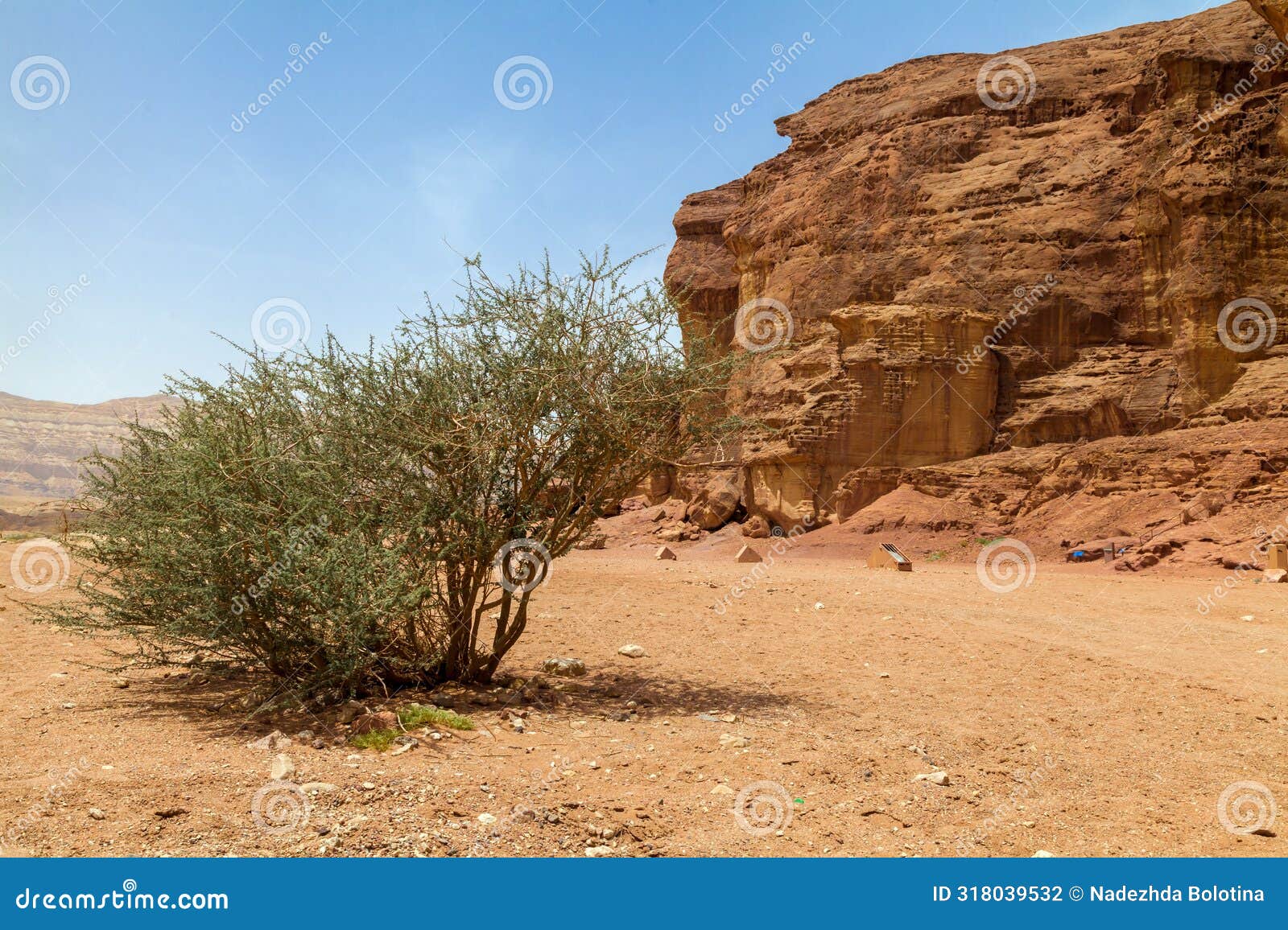 Rock Formation in Timna Valley, Israel Landscape Stock Photo - Image of ...